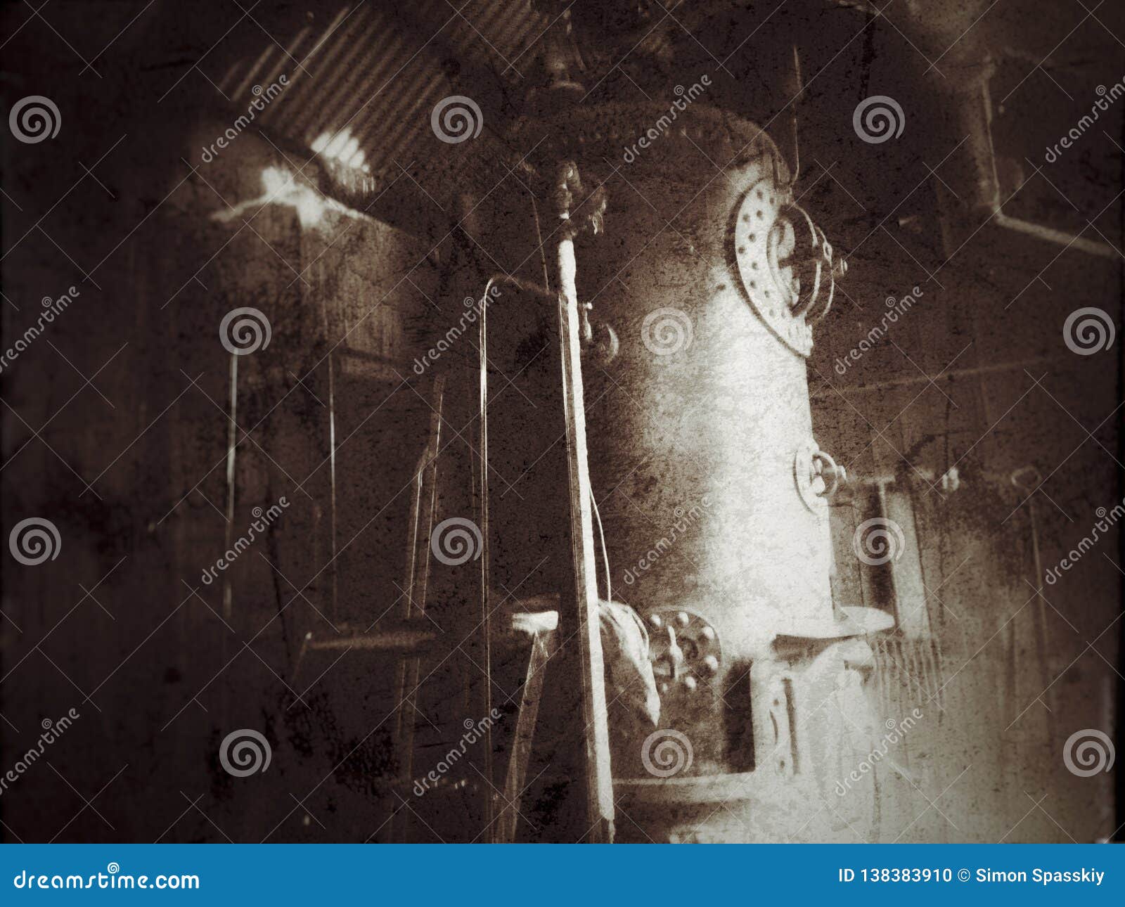 Old fashioned steam-boiler stock photo. Image of ironbridge - 138383910