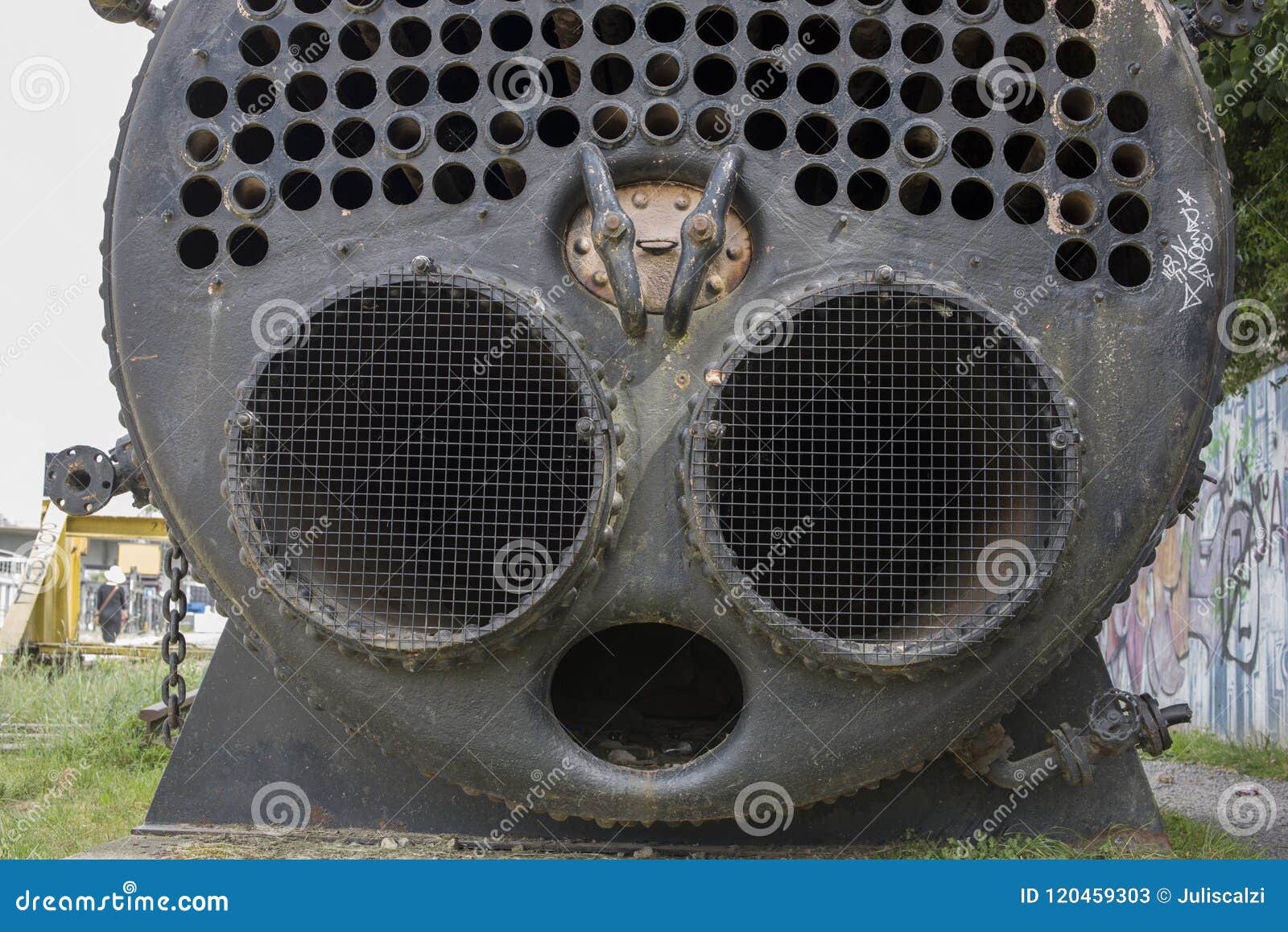 Old Steam Boiler stock image. Image of steam, factory - 120459303