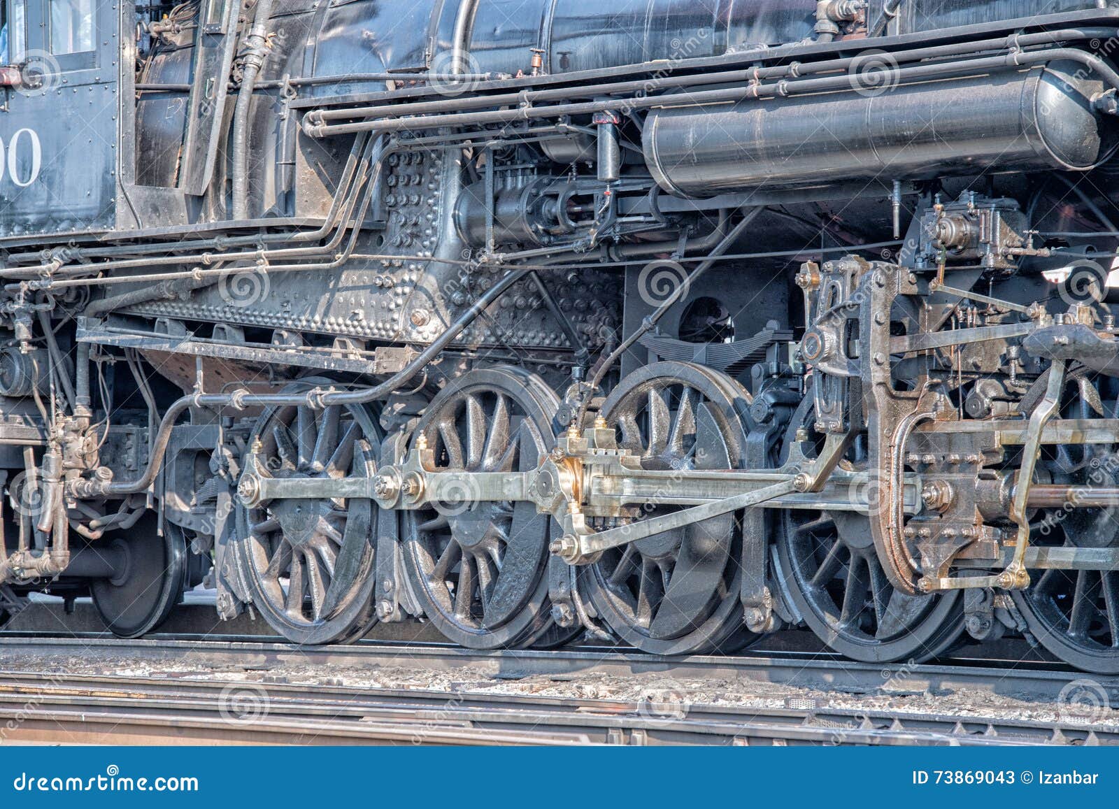 Old Steam Engine Iron Train Detail Close Up Stock Image - Image of ...