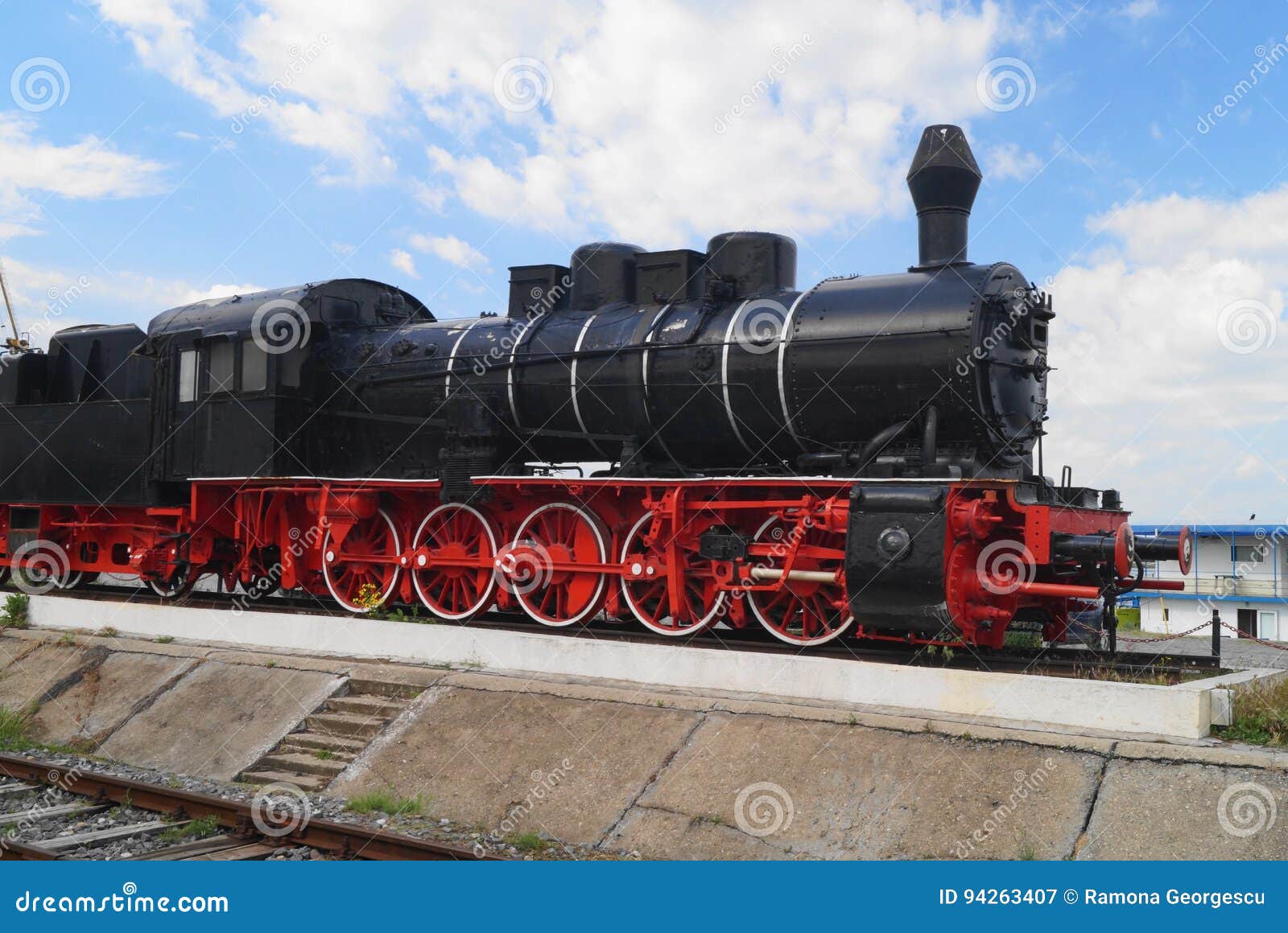 Old steam engine train stock image. Image of transportation - 94263407