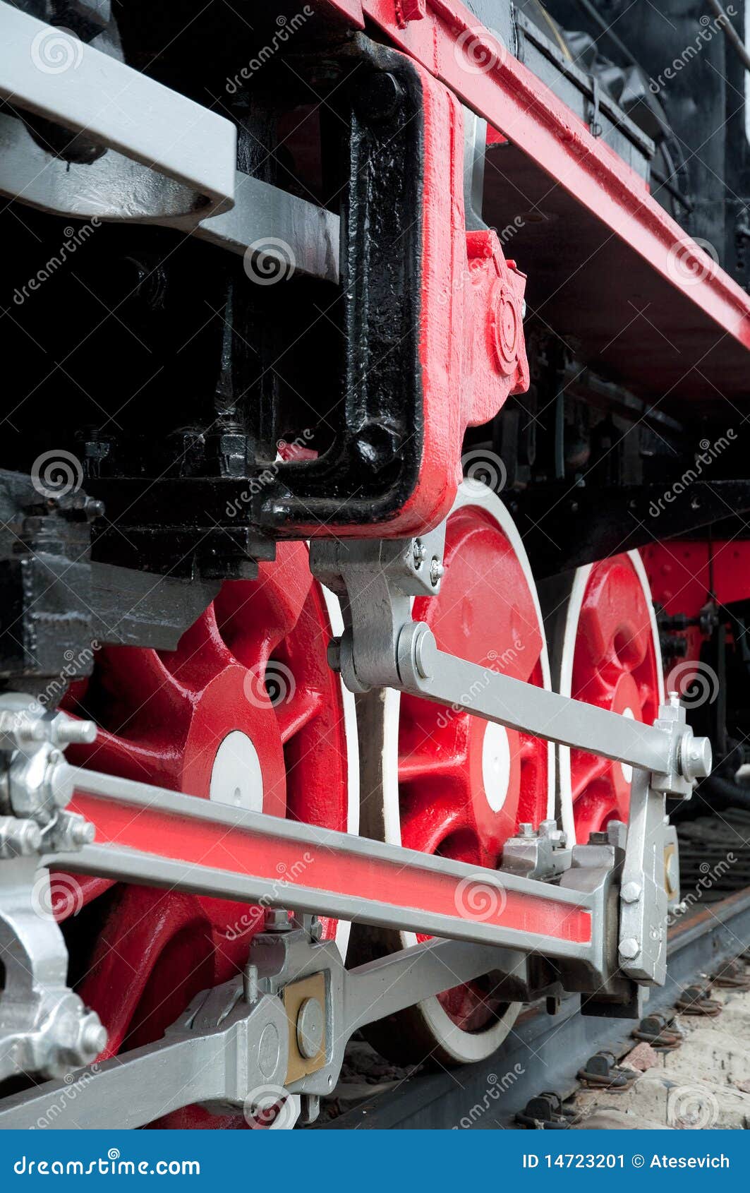 Old Steam Engine Wheels Close-up Stock Image - Image of machine, black ...
