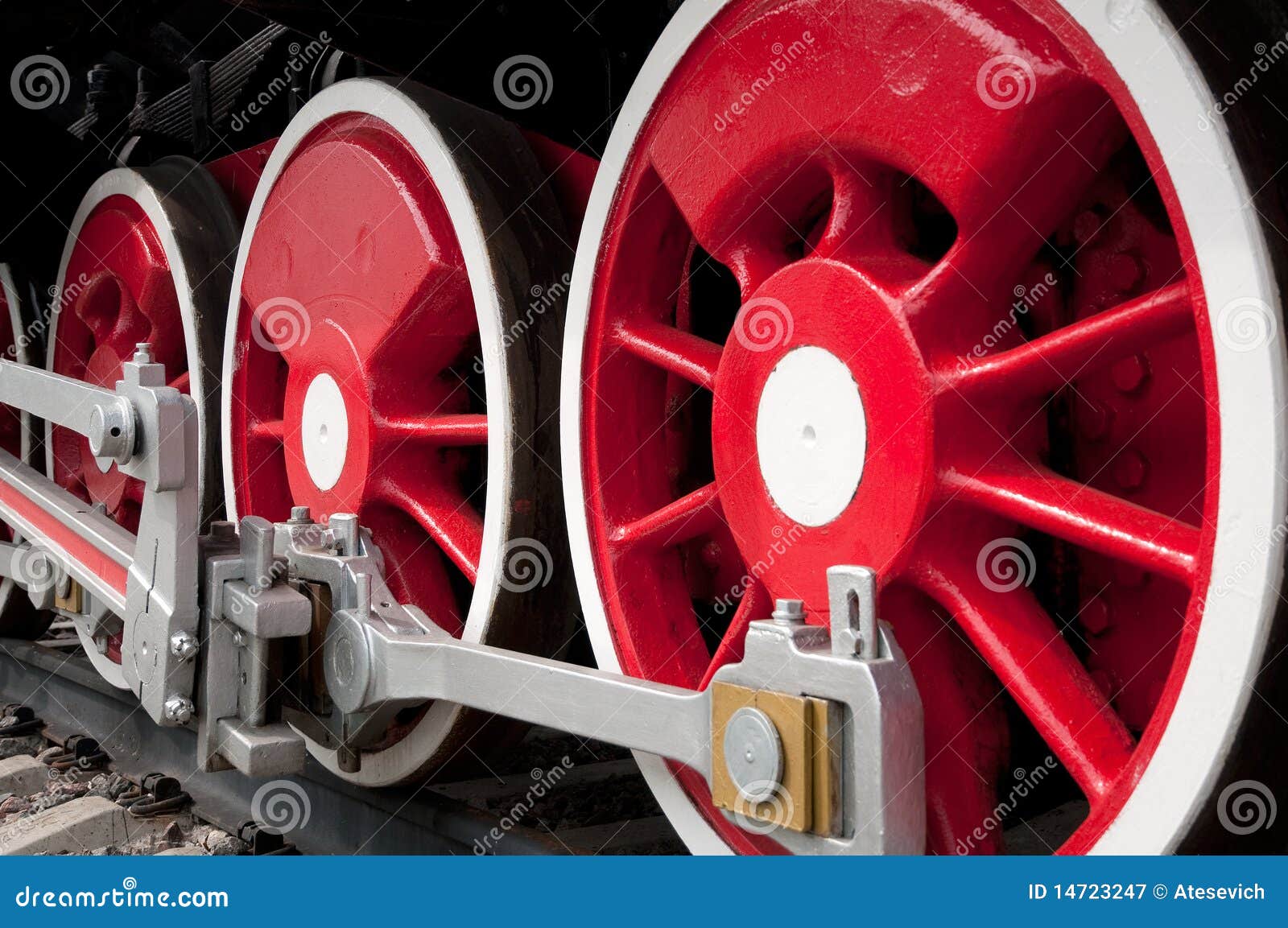 Old Steam Engine Wheels Close-up Stock Image - Image of power, iron ...