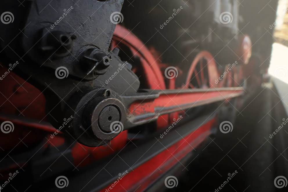 An Old Steam Engine from Which Chassis, Coupling Rod and Control are ...