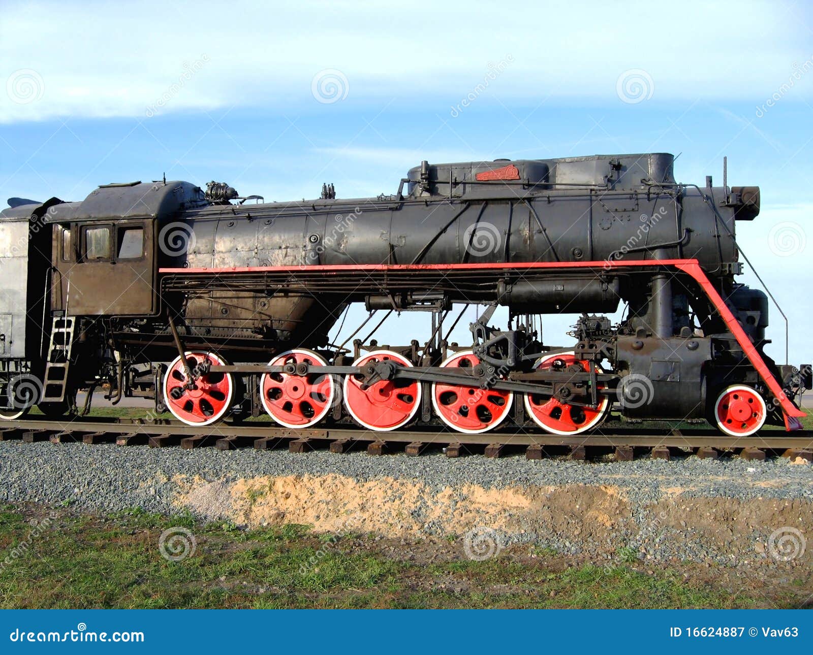 The old steam locomotive. stock image. Image of platform - 16624887