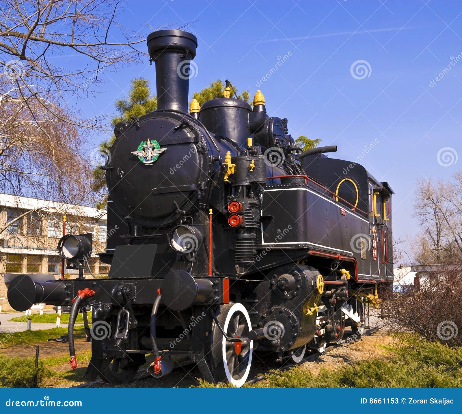 Old steam locomotive stock image. Image of background - 8661153
