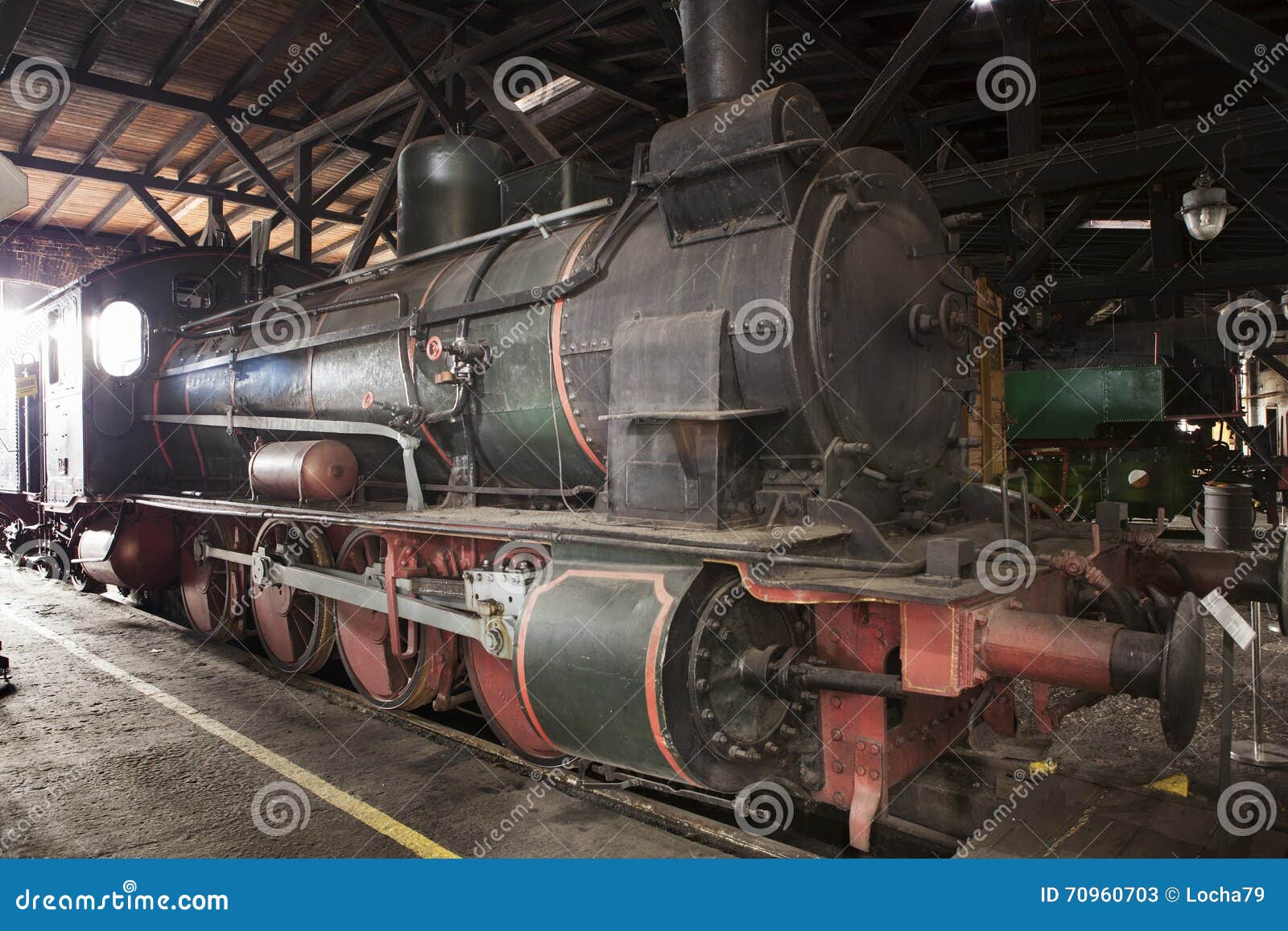 The old steam locomotive stock image. Image of railroad - 70960703