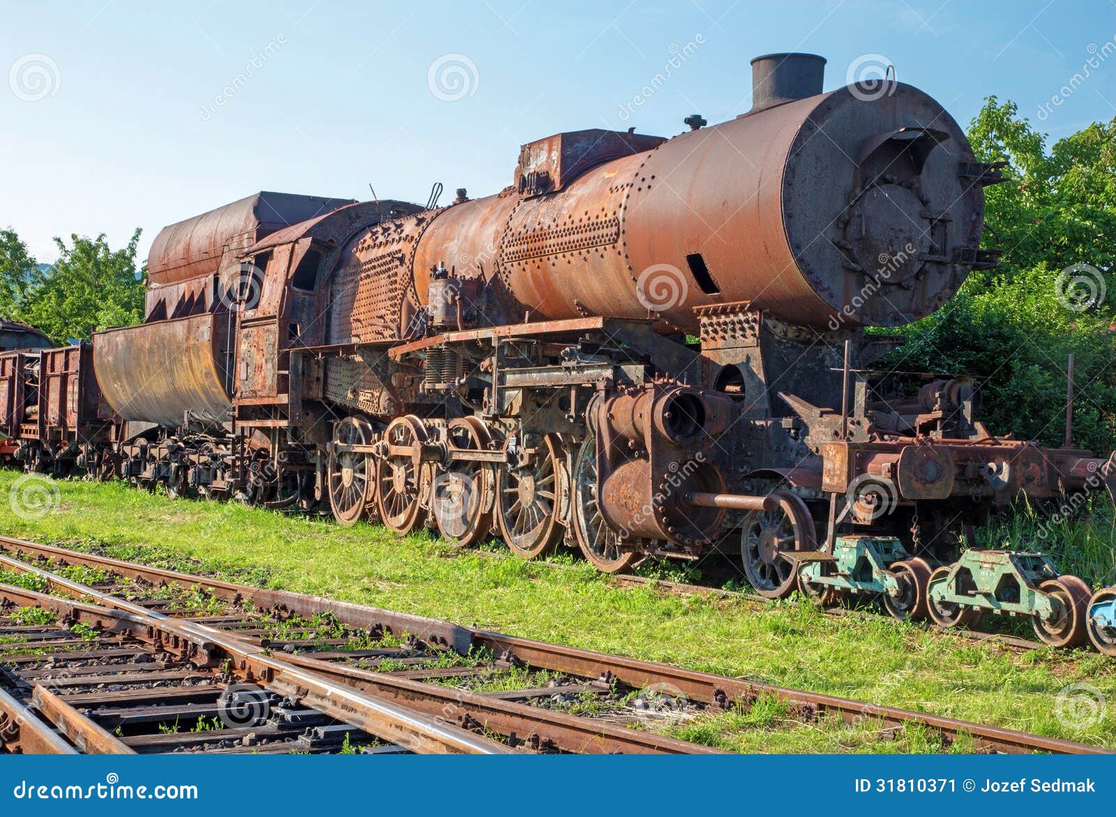 Old Steam Locomotive in the Rust Stock Image - Image of slovakia ...