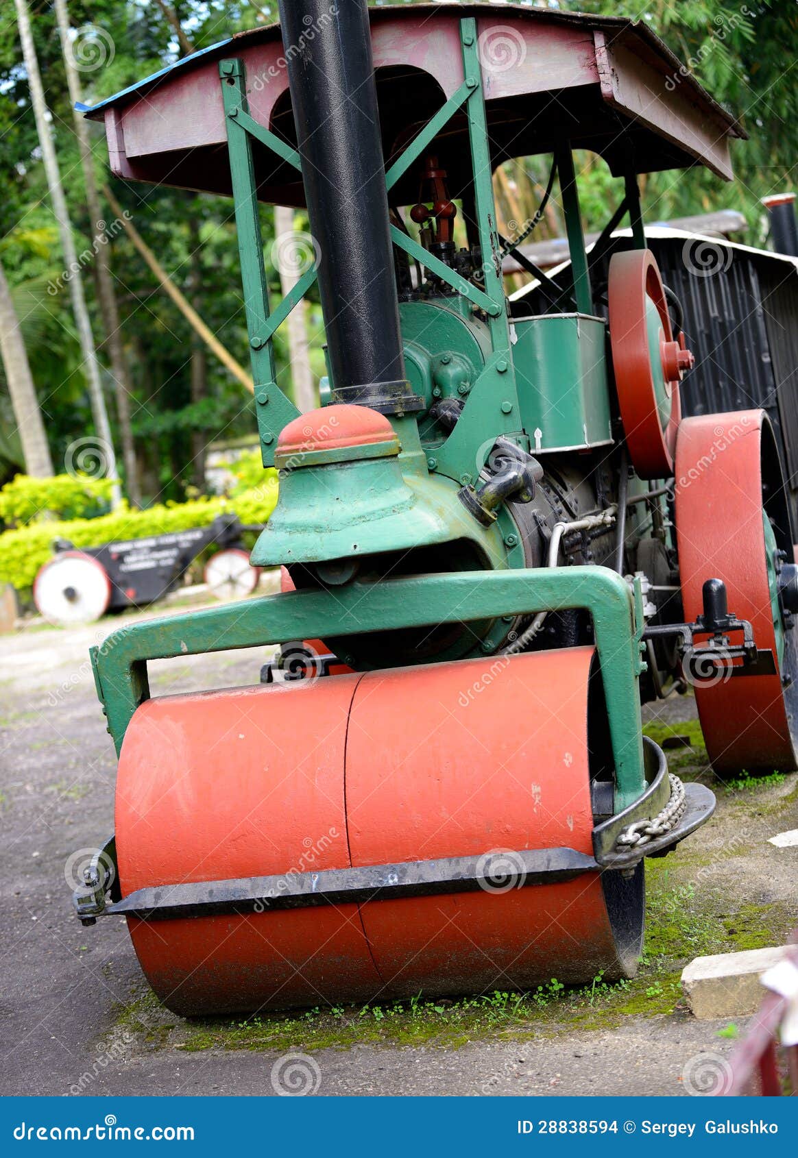 Old Steam Roller Machines for Laying of Asphalt Stock Photo - Image of ...