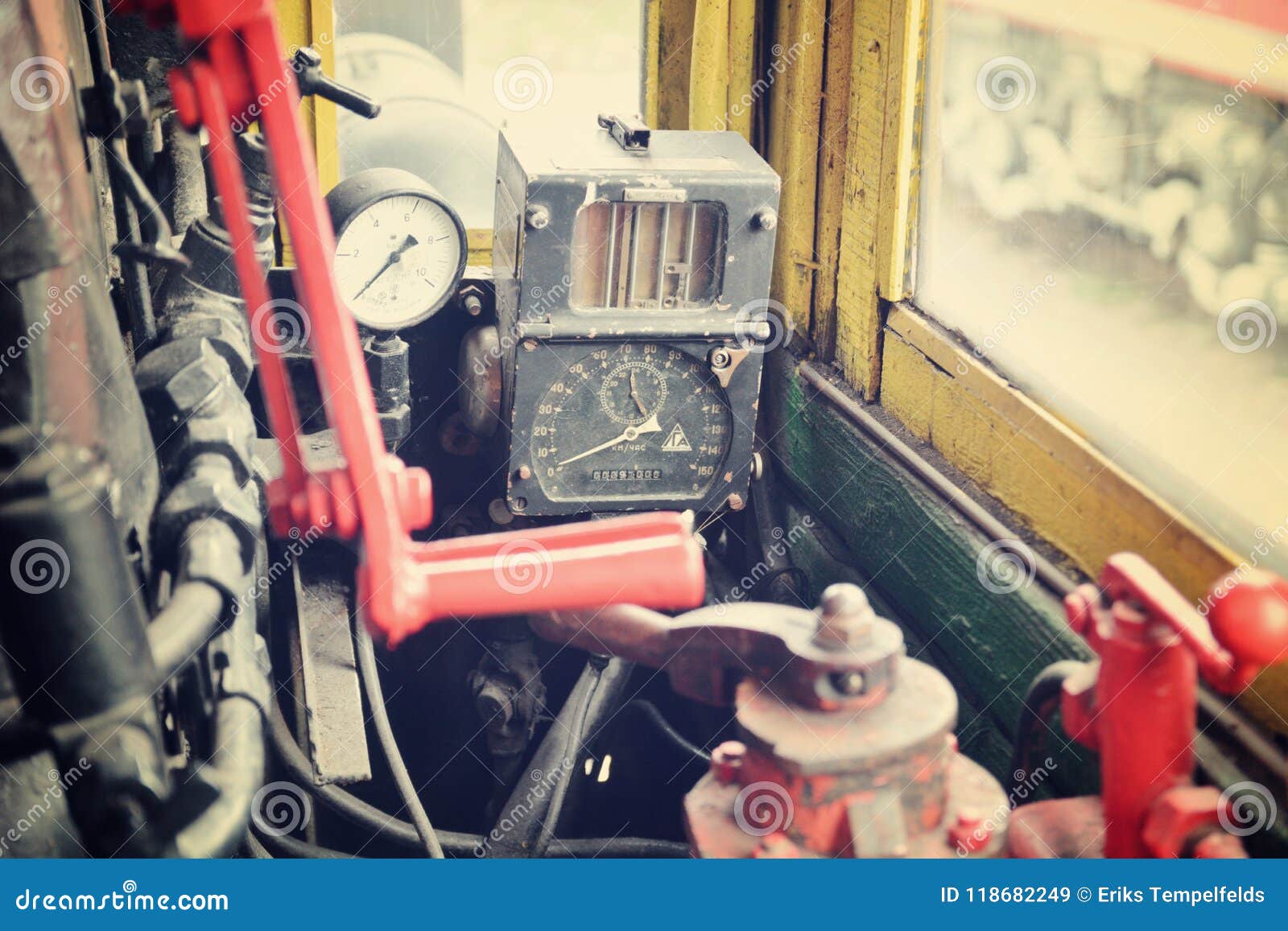 Old Steam Train Engine Cabin Stock Image - Image of house, history ...