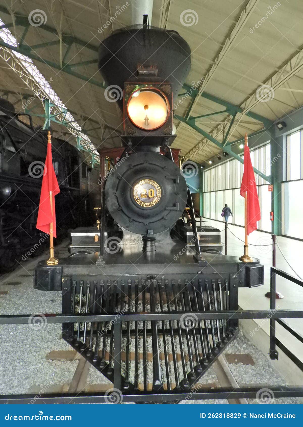 Philadelphia #20 Old Steam Train and Guard Front Stock Image - Image of ...
