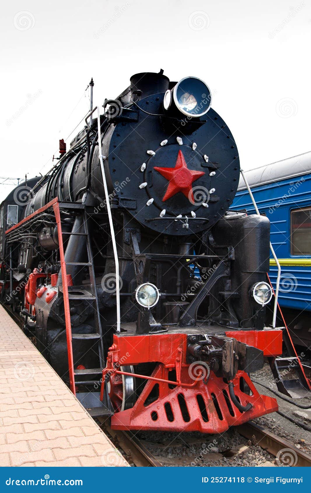 Old Steam Train is Leaving a Station Stock Photo - Image of historical ...