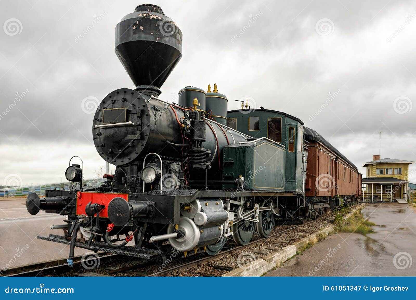 Old steam train. stock image. Image of locomotive, steam - 61051347