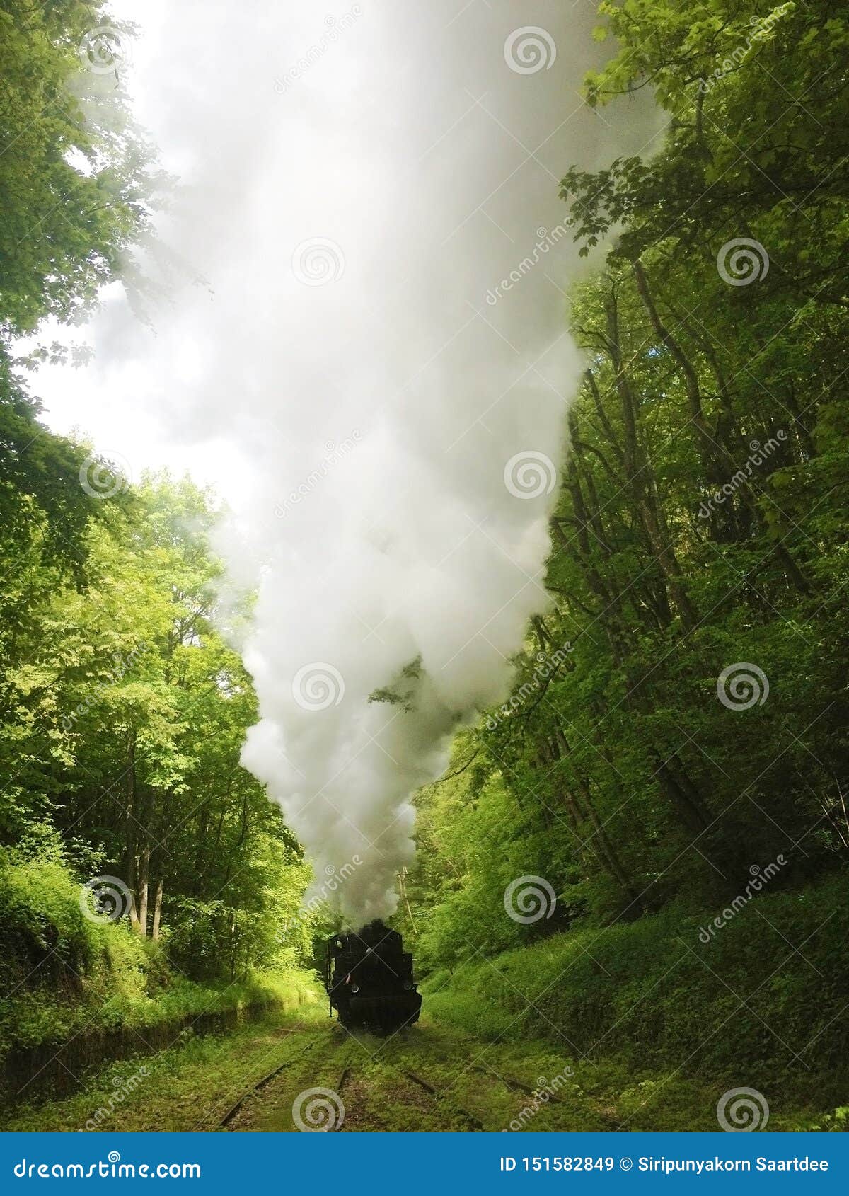 An Old Steam Train with a Nice Smoke in Luxembourg Stock Image - Image ...