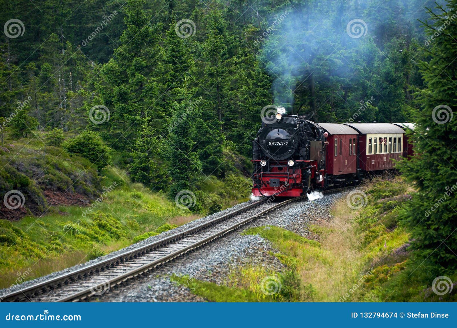 Old steam train railway editorial stock image. Image of railroad ...