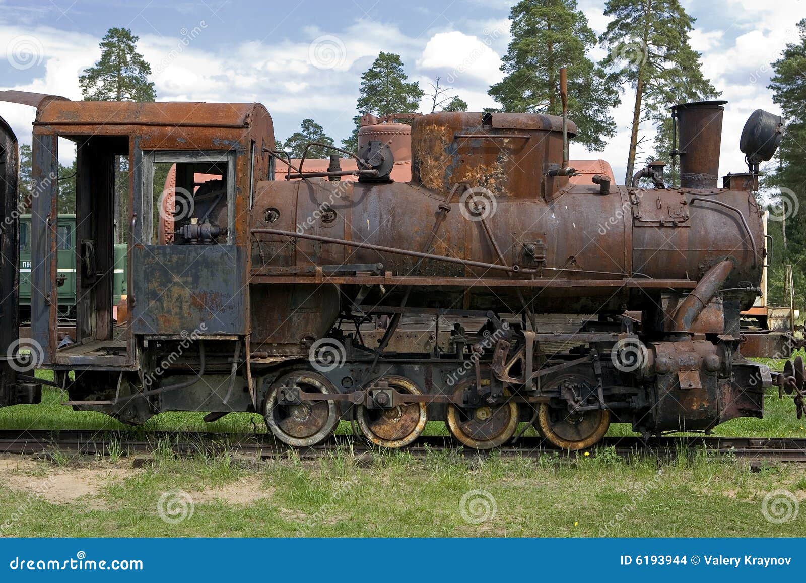 Old Steam Train at a Railway Museum Stock Photo - Image of nostalgia ...