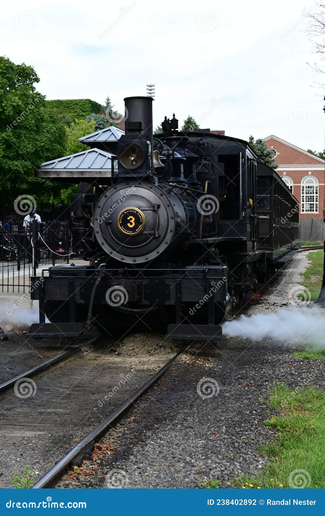 Old steam train at station stock photo. Image of locomotive - 238402892