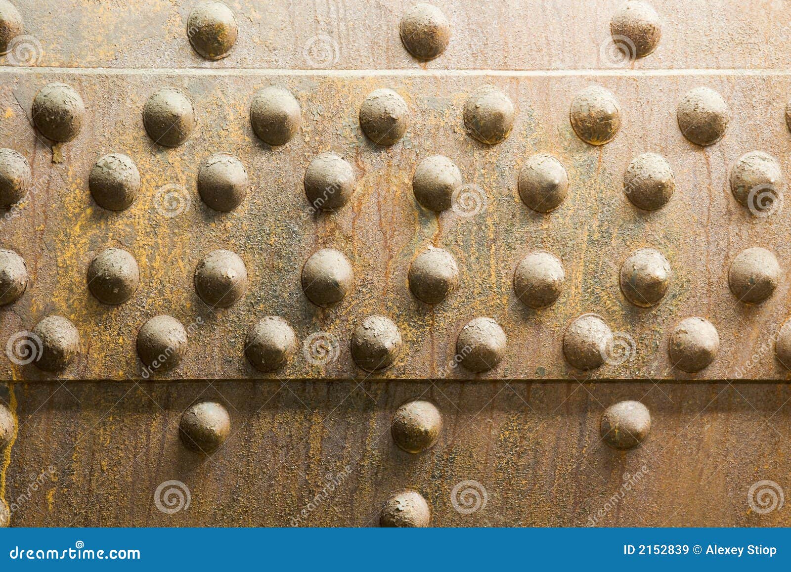 Old steel stock image. Image of plant, pattern, rivets - 2152839