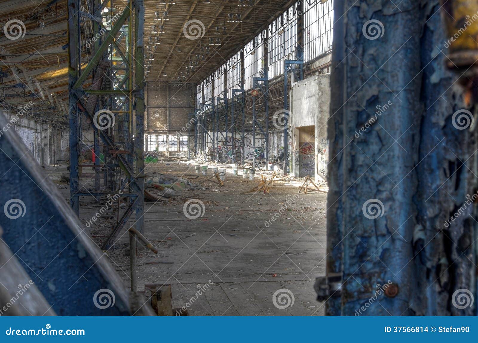 Old steel stock photo. Image of corridor, architecture - 37566814