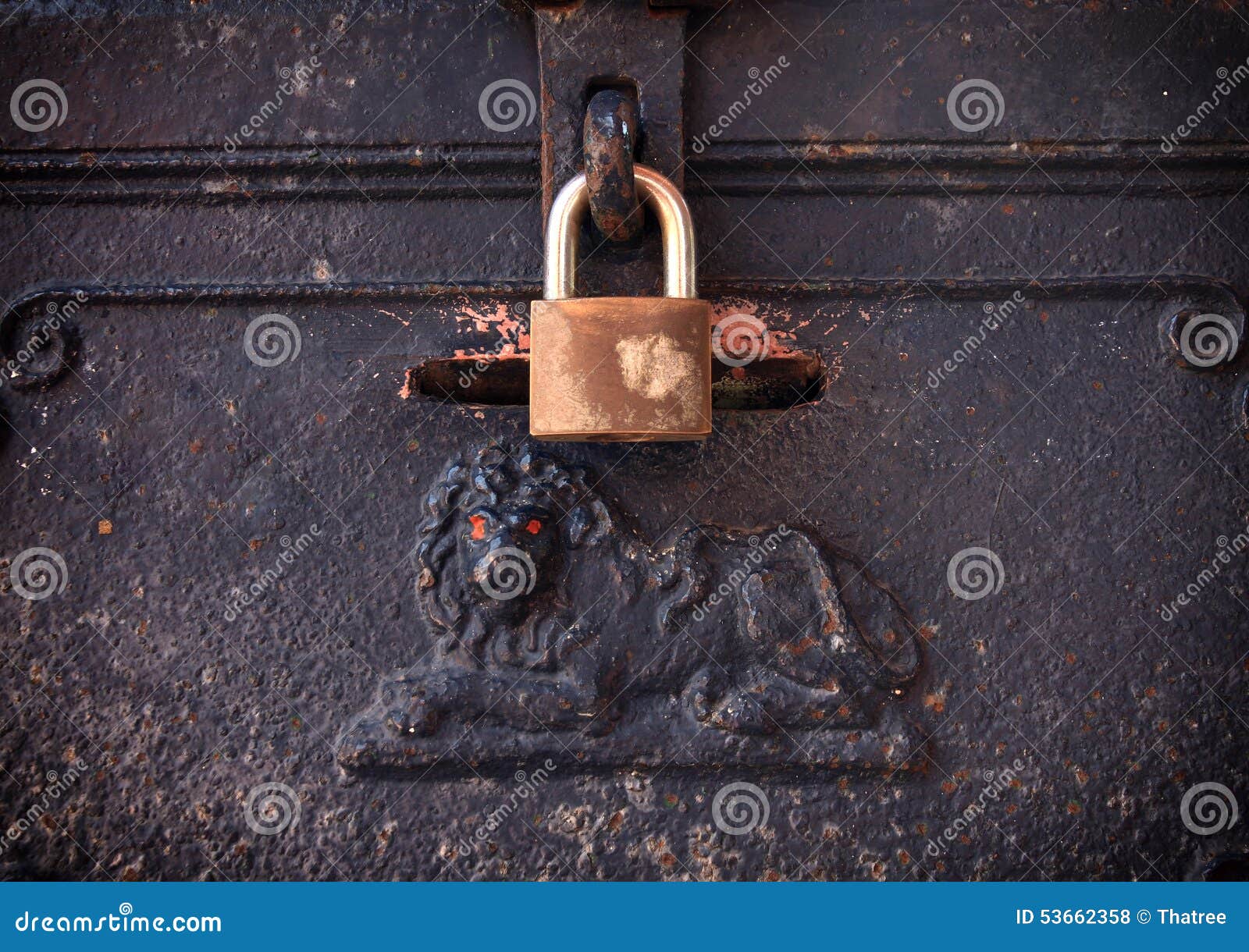 Old Steel Box with Key Locked. Stock Photo - Image of lock, secure ...