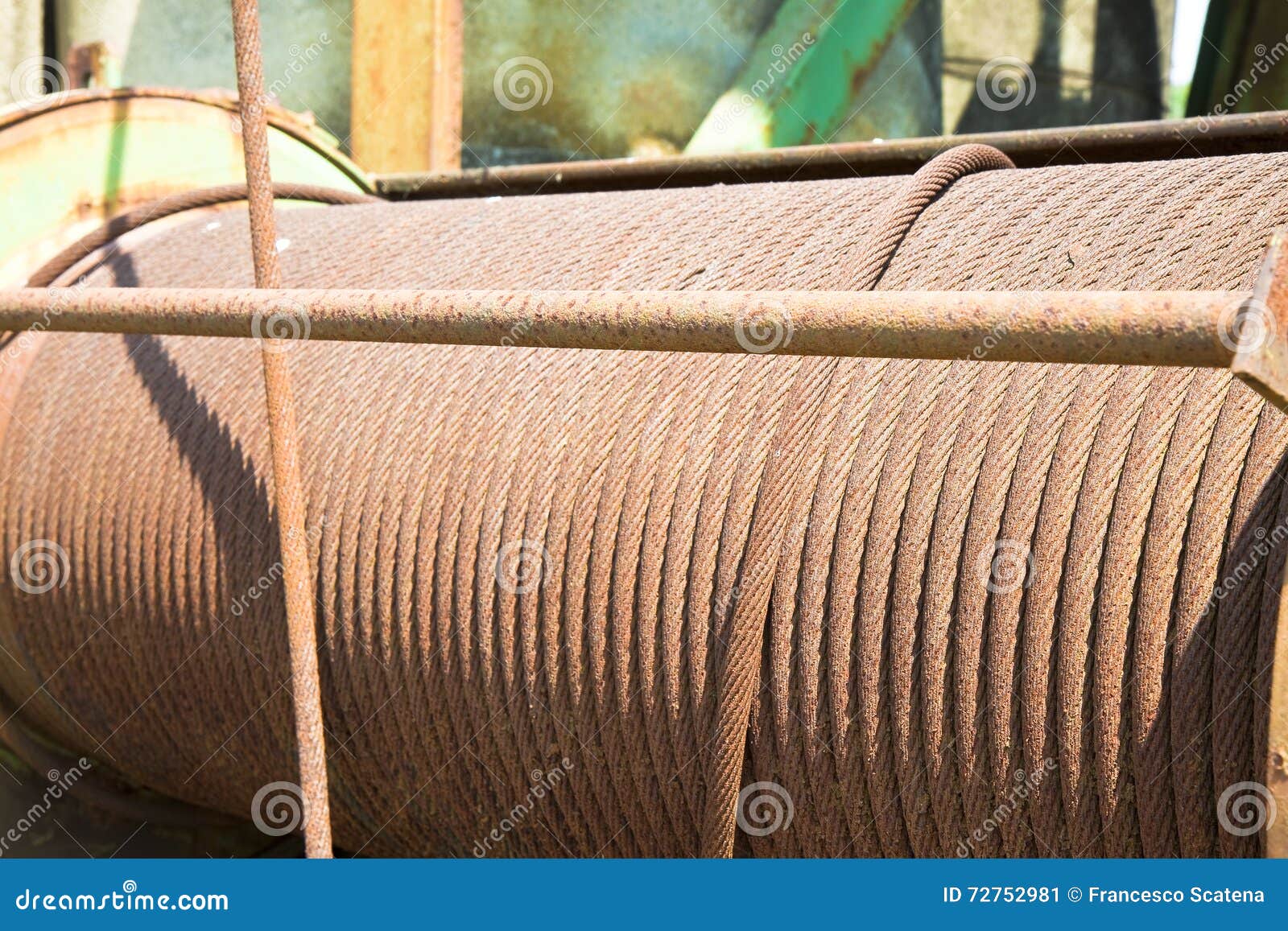 Old Steel Cable Wrapped Up in a Coil Stock Image - Image of rusty ...