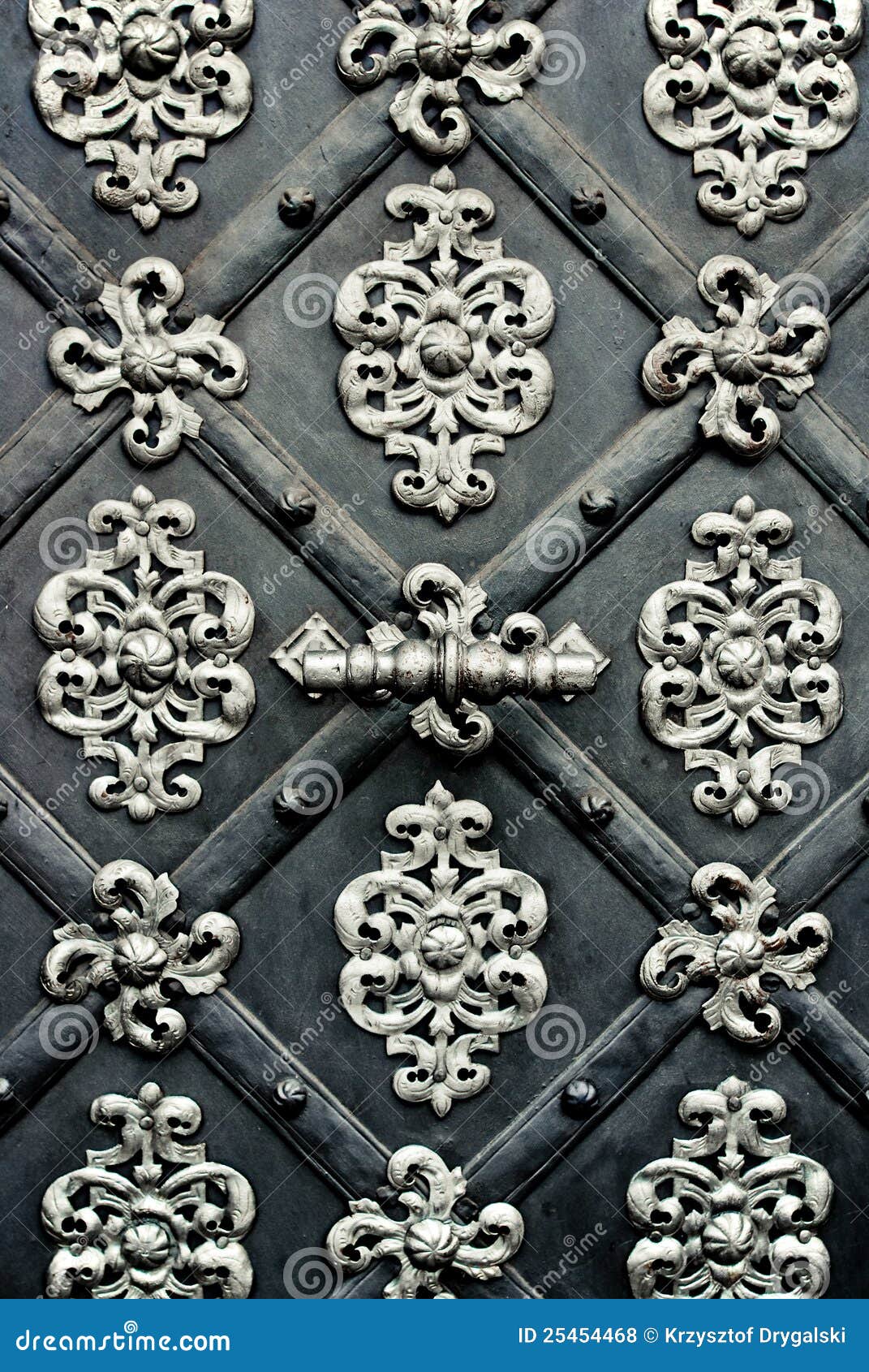 Old steel castle doors stock photo. Image of carved, view - 25454468