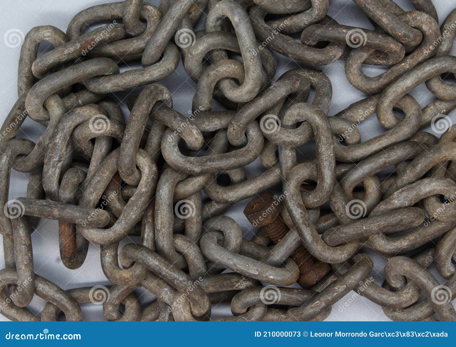 Old Steel Chains for Background and Texture Stock Image - Image of dish ...