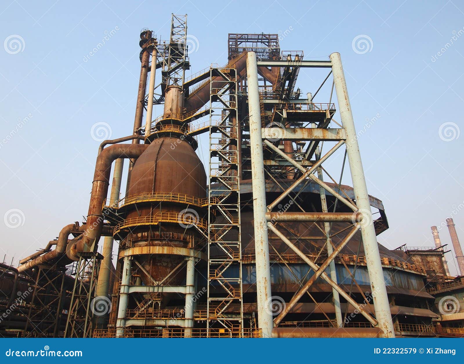 Old Steel Factory in China. Stock Image - Image of manufacturing, waste ...