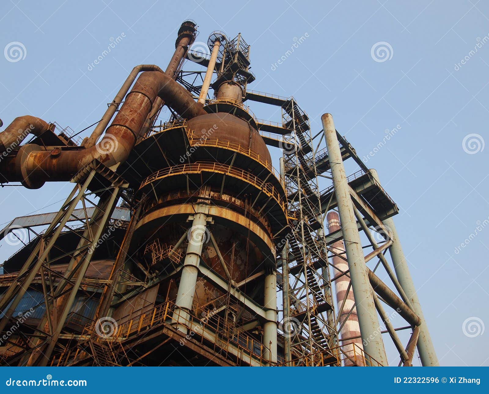 Old Steel Factory in China. Stock Photo - Image of environmental ...