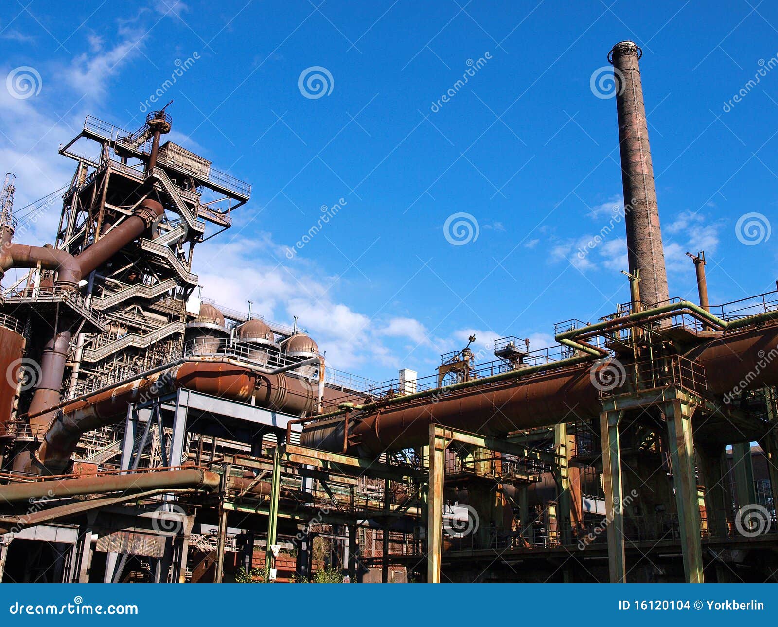 Old steel mill in the Ruhr stock photo. Image of culture - 16120104