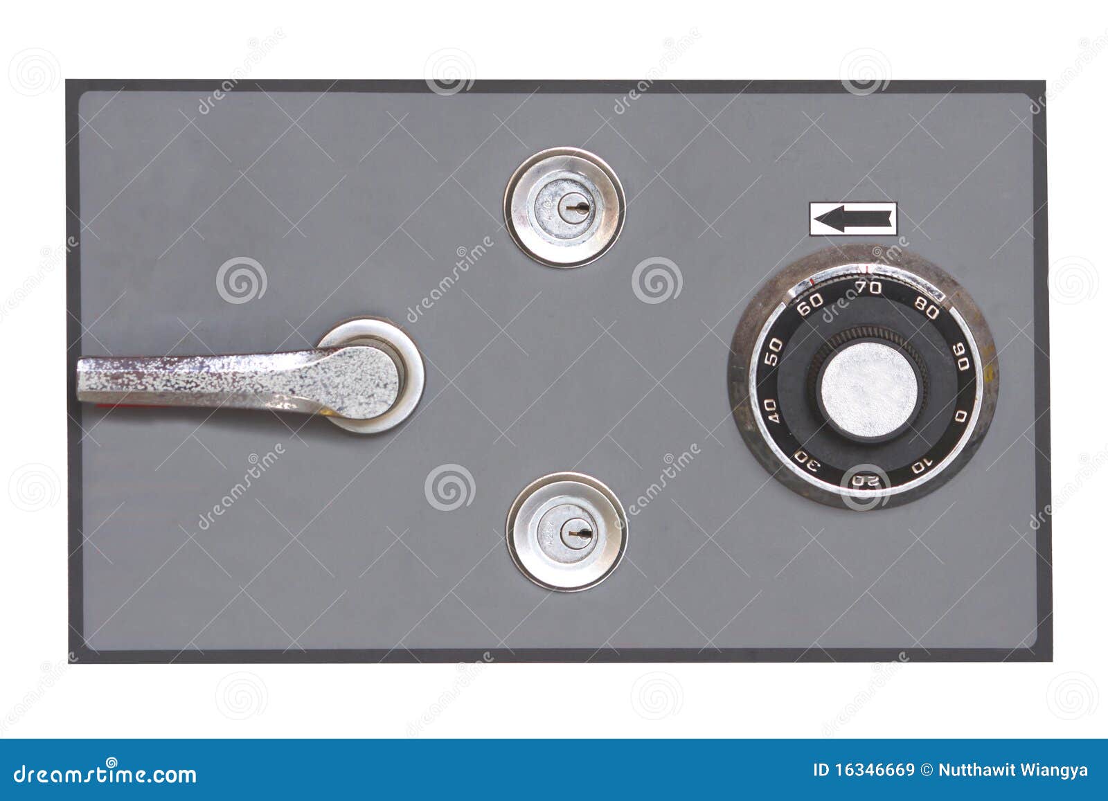 Old Steel Safe Home-Bank stock image. Image of combination - 16346669