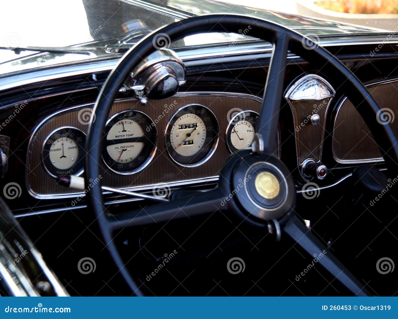 Old steering wheel stock image. Image of automobile, highlights - 260453