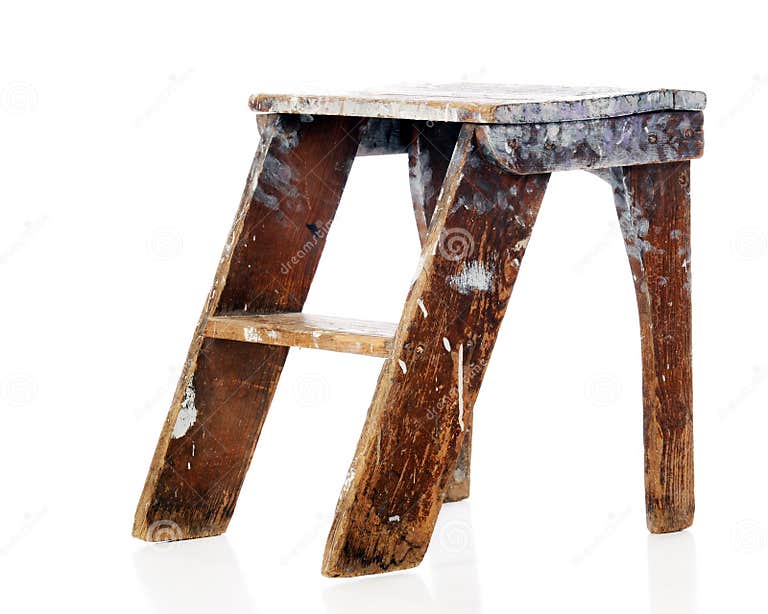 Old Step Stool stock photo. Image of stepstool, wood - 13716282