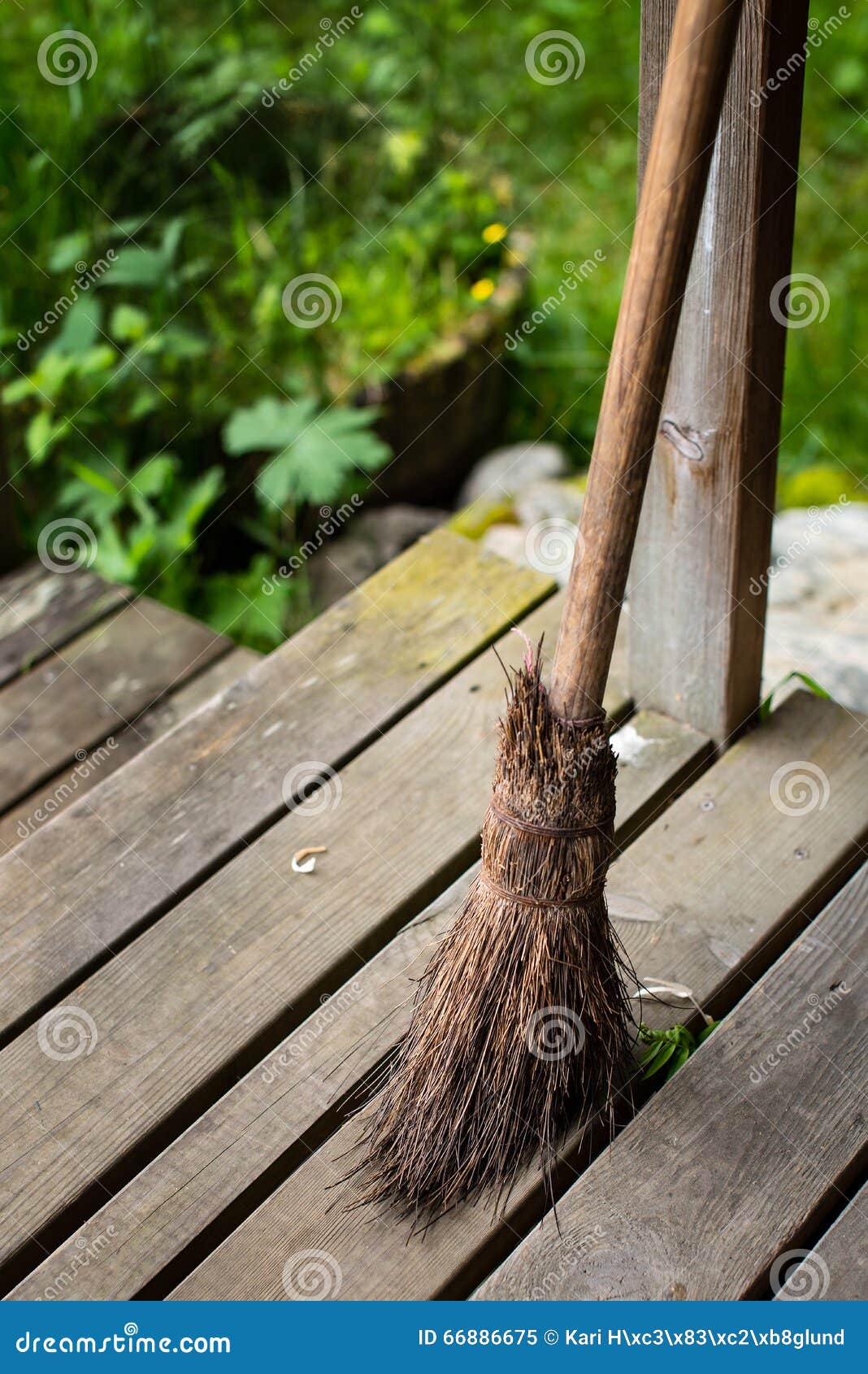 Old Stick Broom stock image. Image of cleaner, floor - 66886675