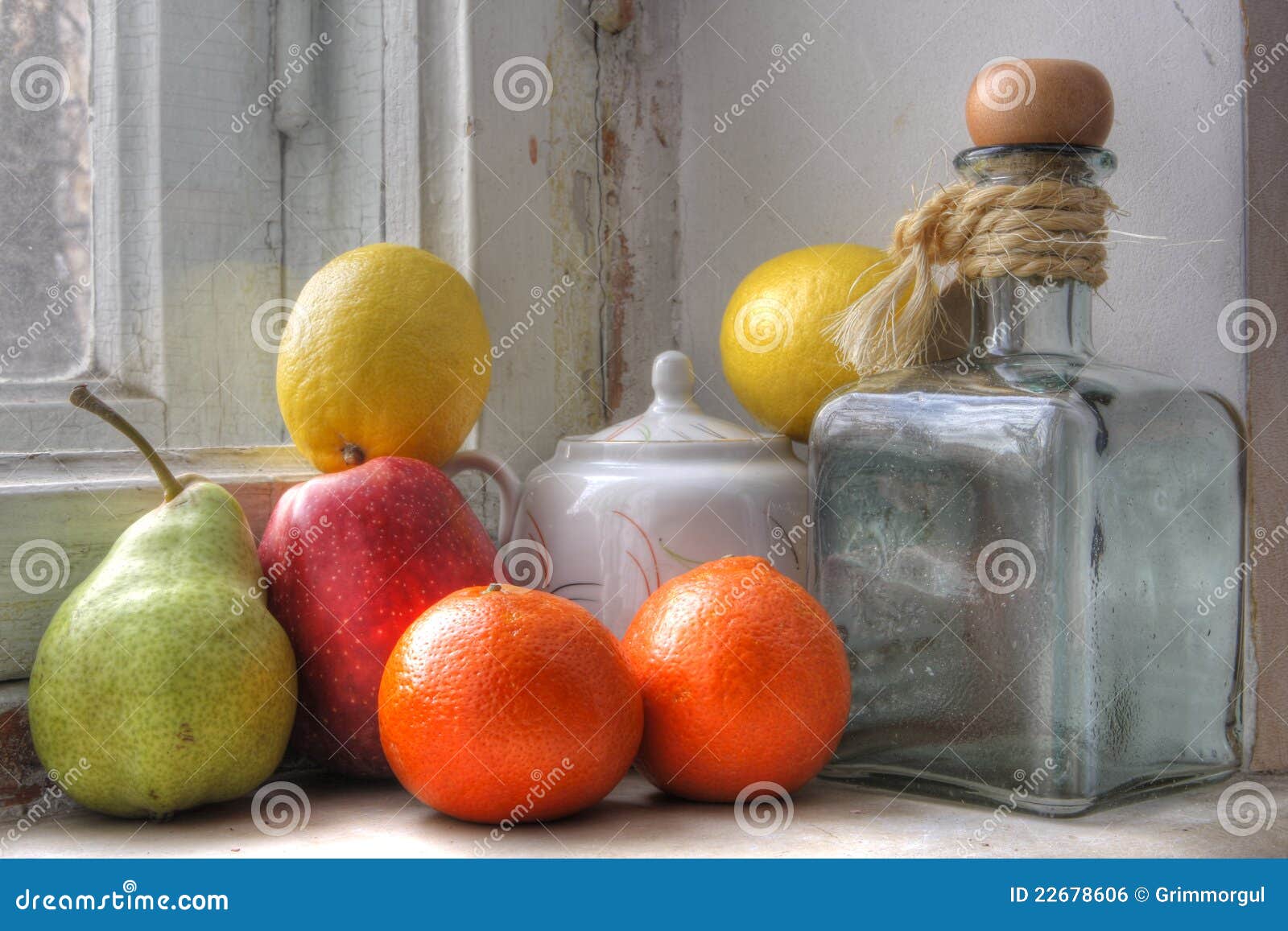 Old still life 2 stock photo. Image of sugar, bowl, apples - 22678606