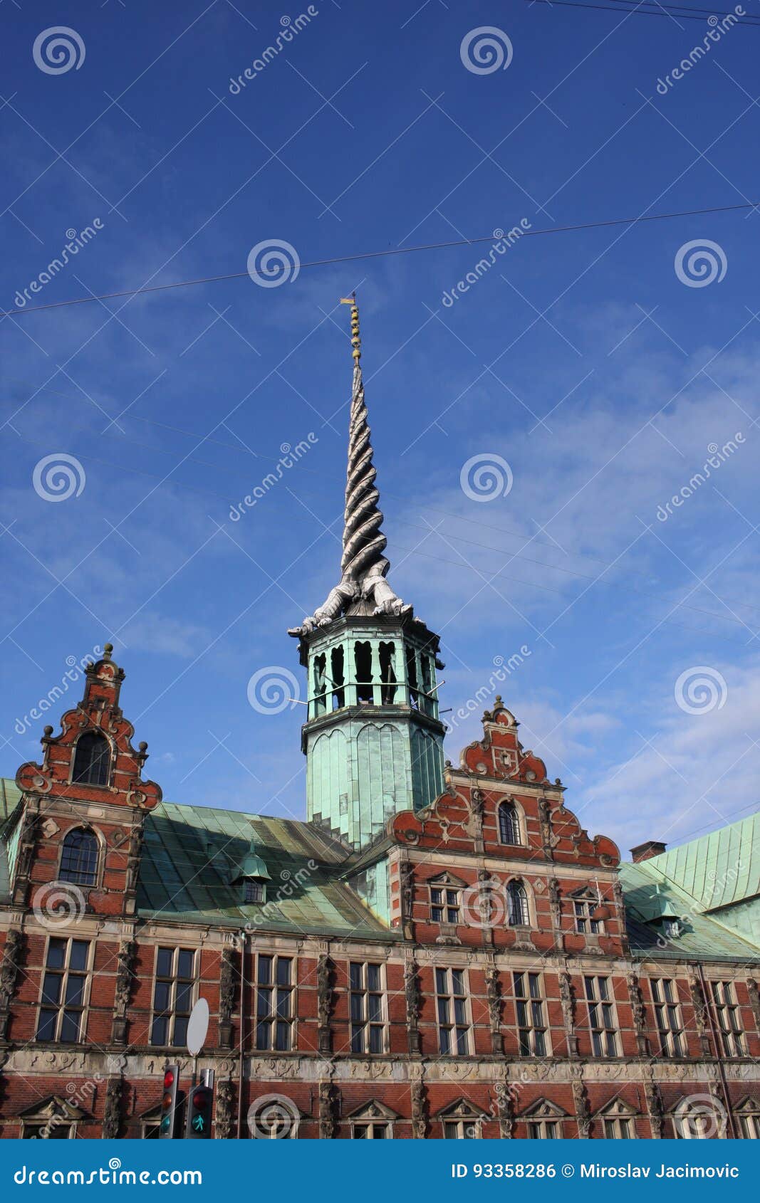 Old Stock Exchange Building in Copenhagen, Denmark Stock Photo - Image ...