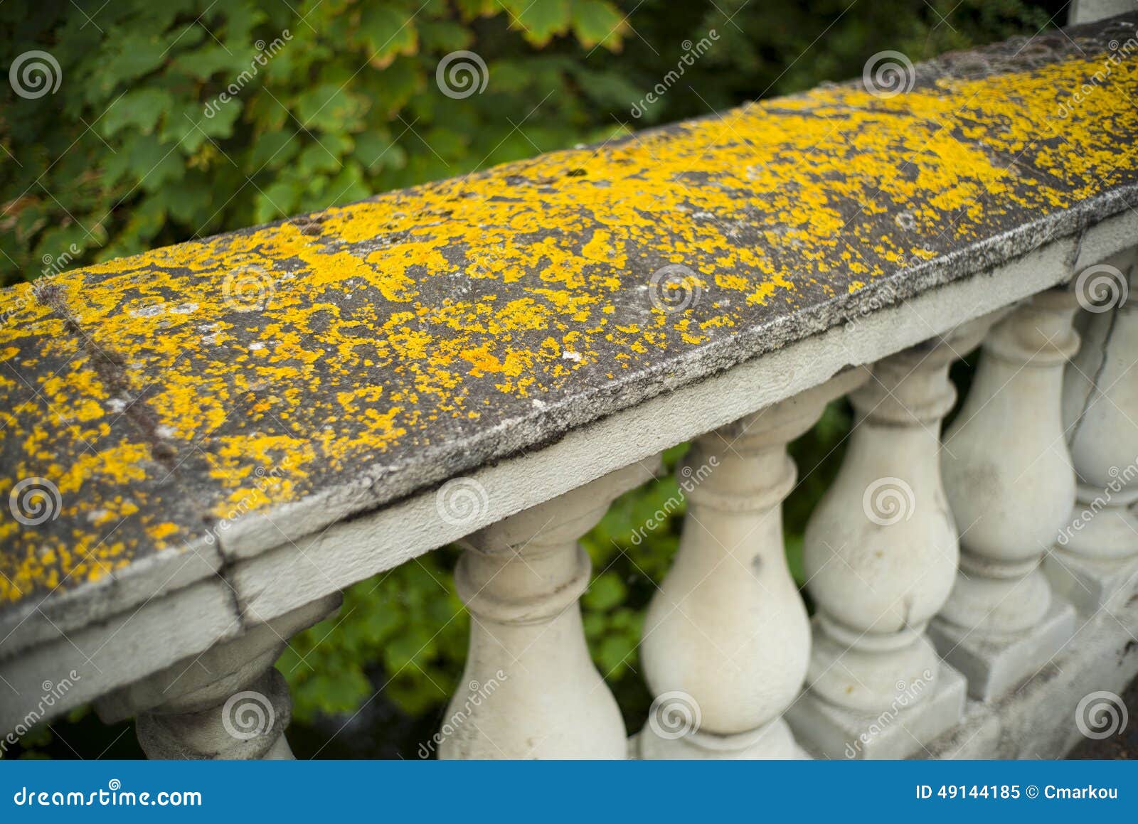 Stone Balustrade. Railing With Antique Pillars. Classic Architecture ...