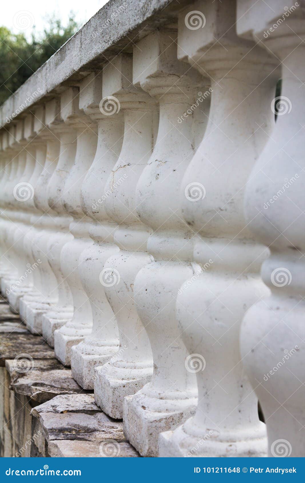 Old stone balustrade stock photo. Image of culture, color - 101211648