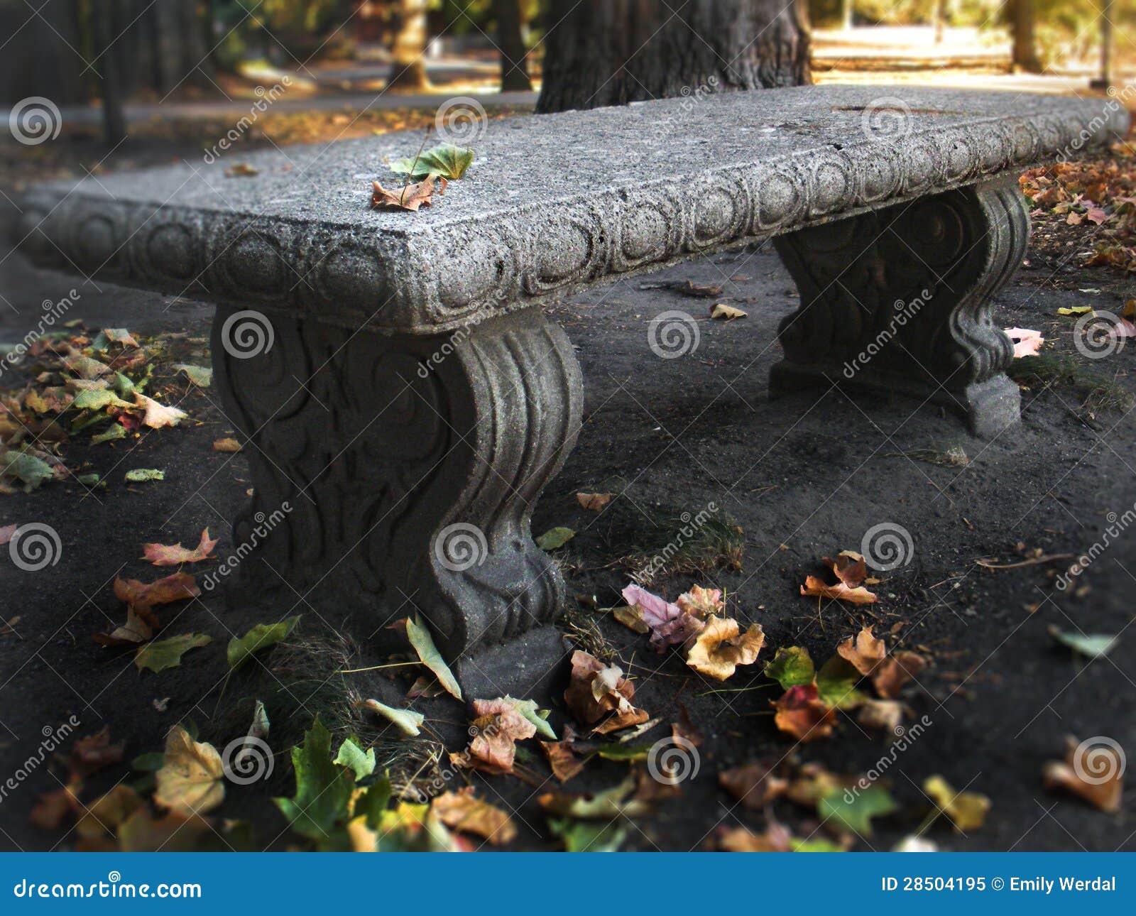 Stone Bench Against Stone Wall Royalty-Free Stock Photography ...
