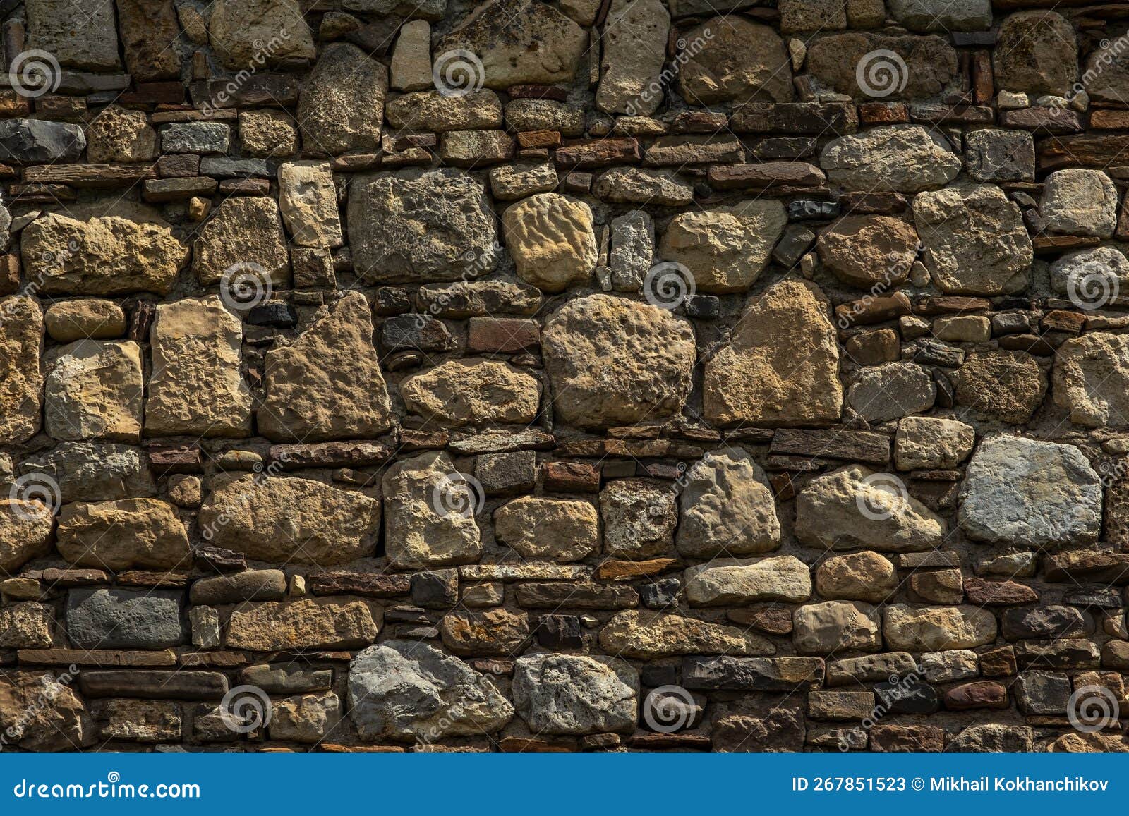 Old Stone and Brick Wall Background Stock Image - Image of brown, stone ...