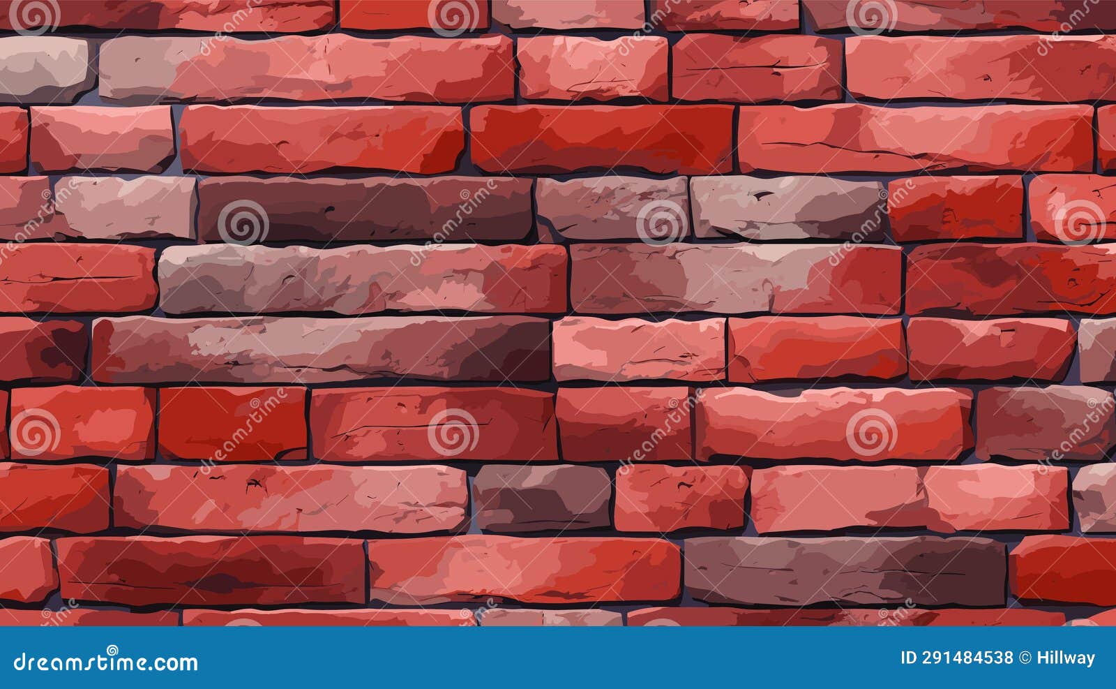 Old Stone Brick Wall Vector Illustration Background - Texture Pattern ...