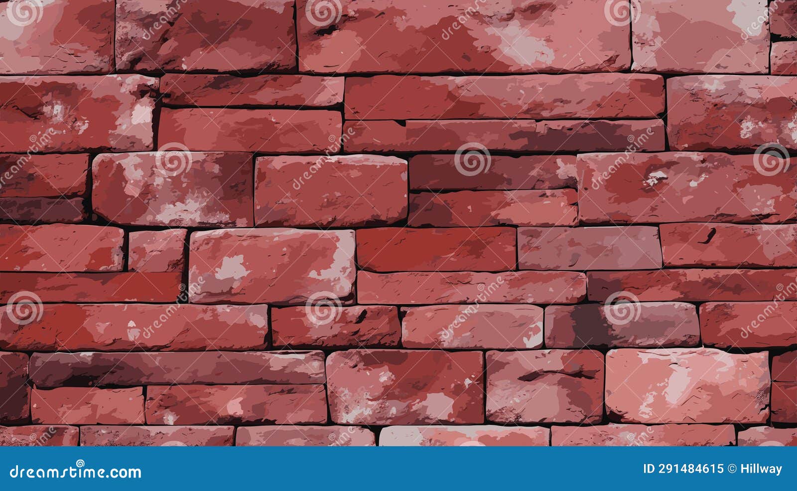 Old Stone Brick Wall Vector Illustration Background - Texture Pattern ...