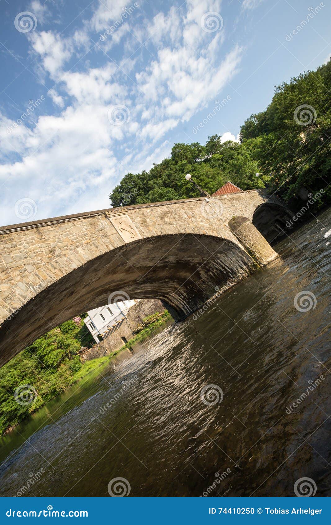 Old Stone Bridge Altena Germany Stock Photo - Image of forest ...