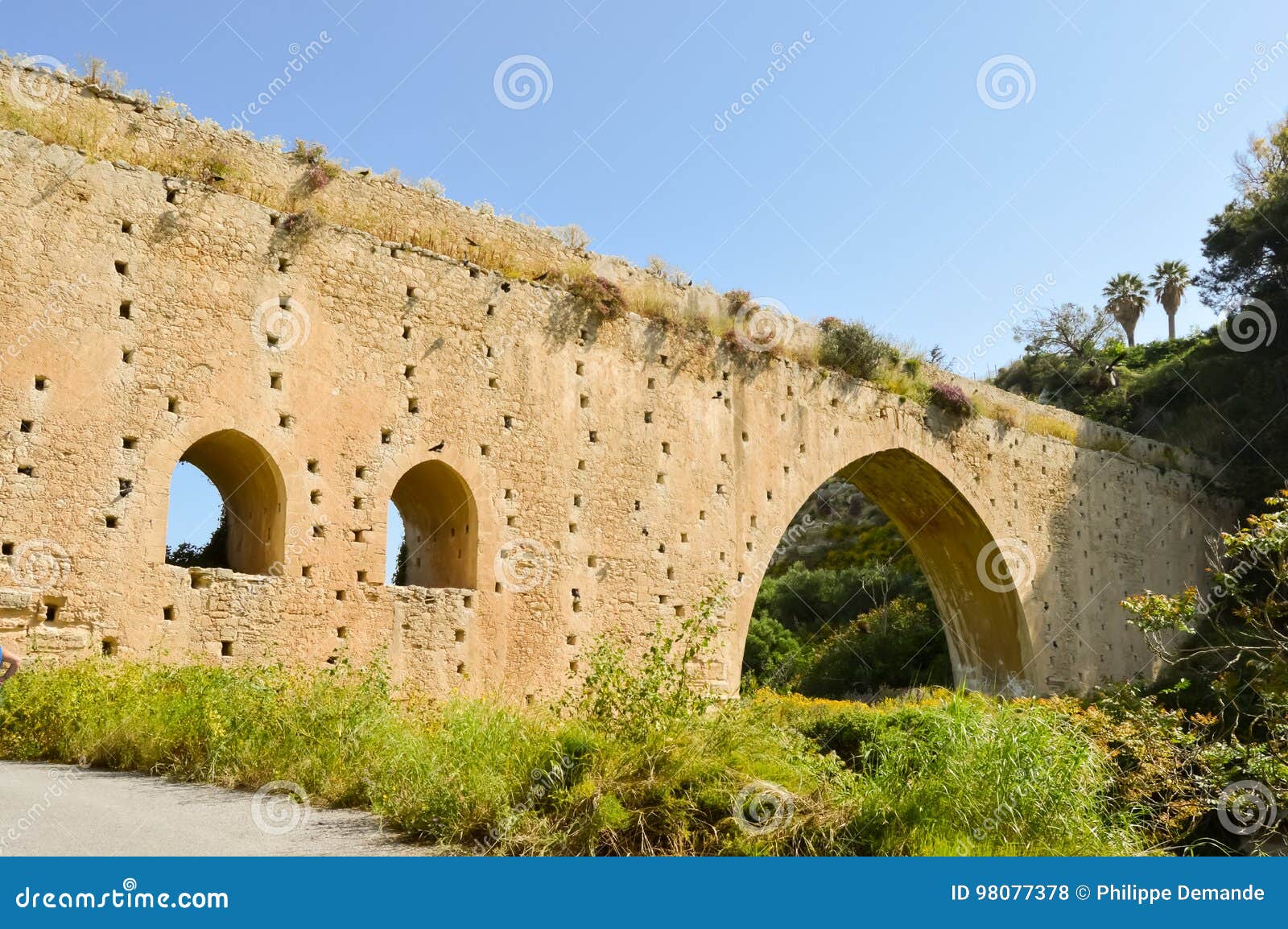 Old Stone Bridge with Arches Stock Photo - Image of landscape, europa ...