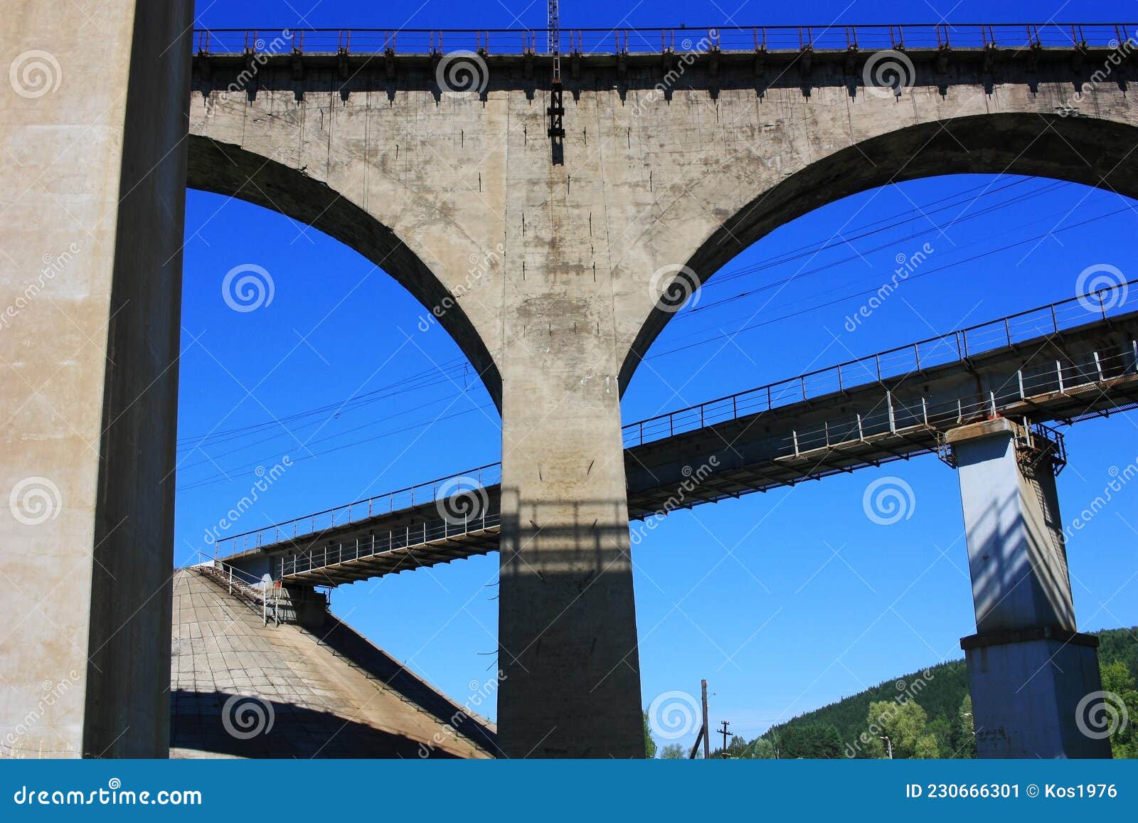Ancient Stone Bridge Over the Ground Stock Image - Image of farming ...