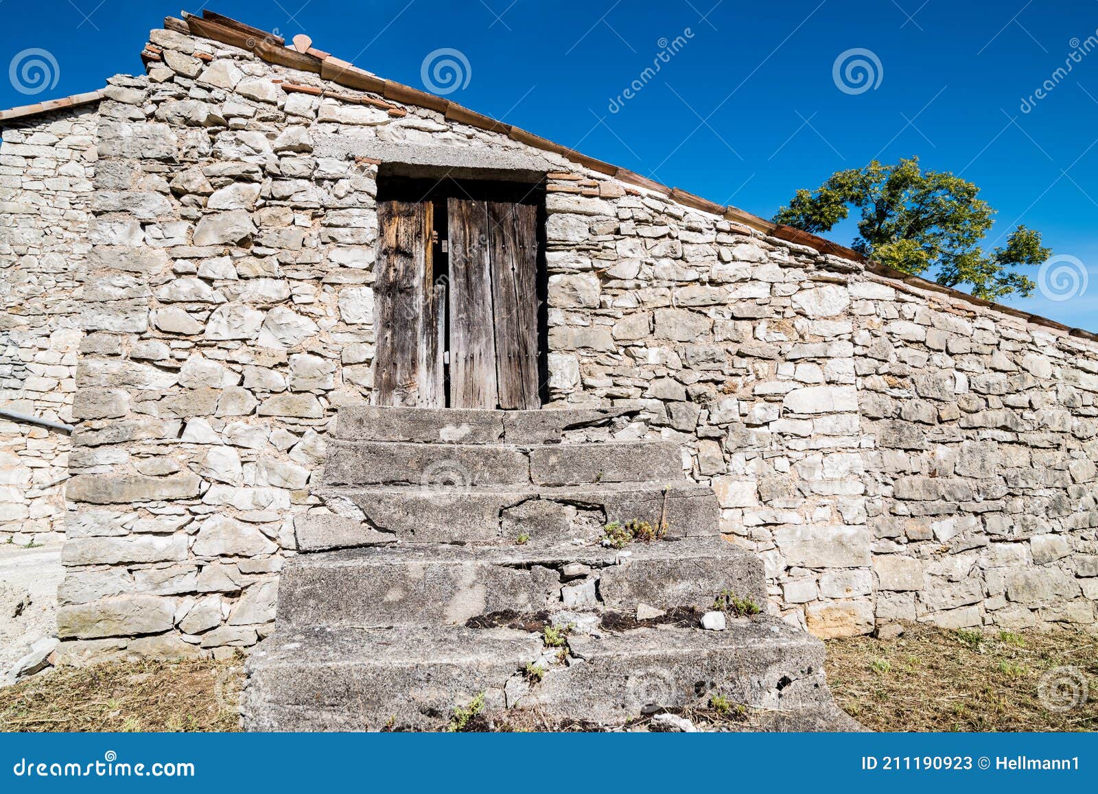 Old Stone Building stock image. Image of ardeche, outdoor - 211190923