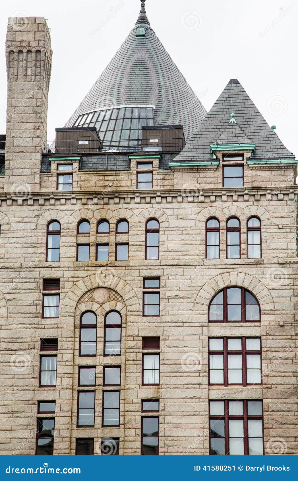 Old Stone Building in Boston Stock Image - Image of office, buildings ...