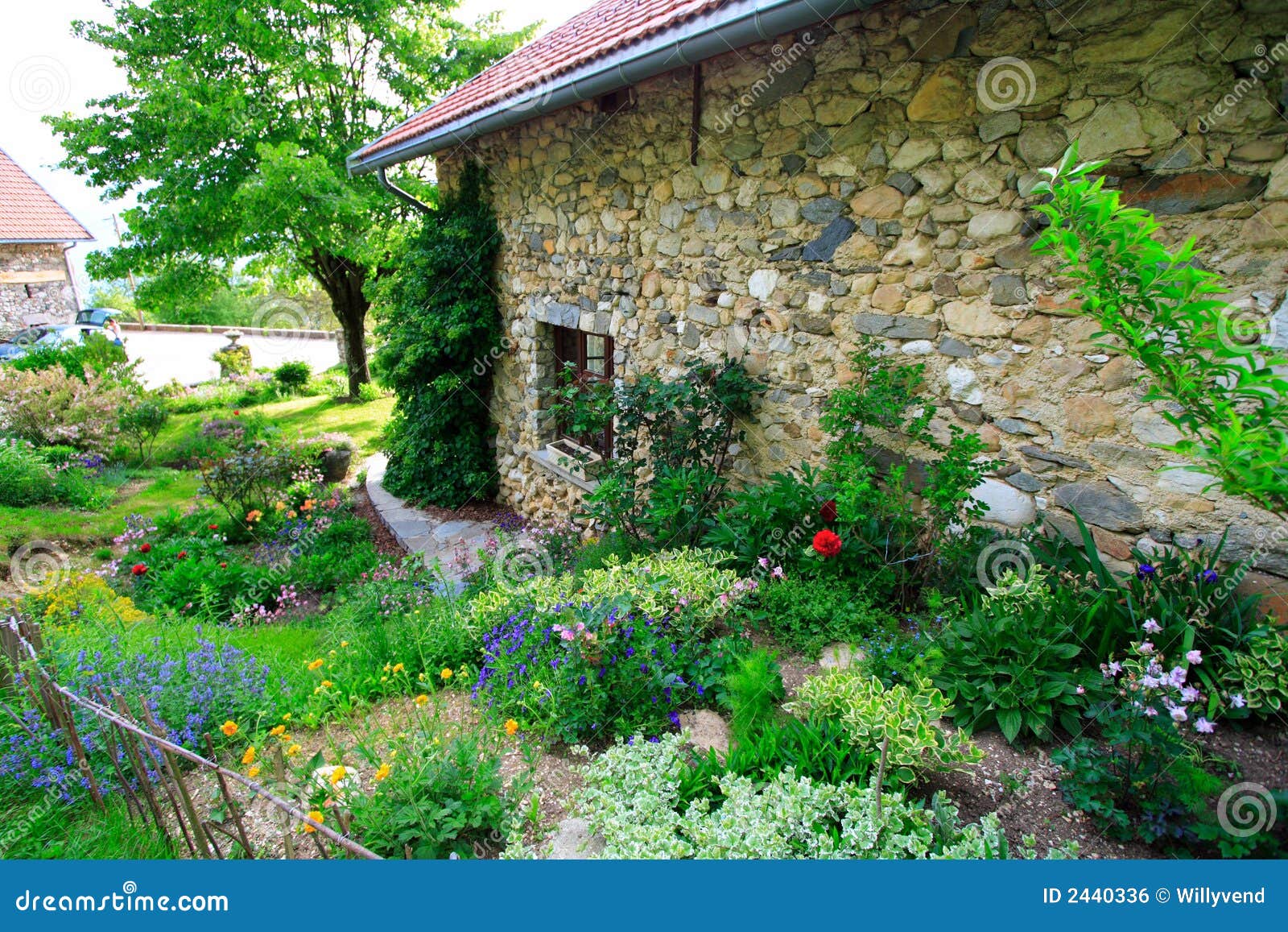 Stone Built Barn In Winter Royalty-Free Stock Photography ...