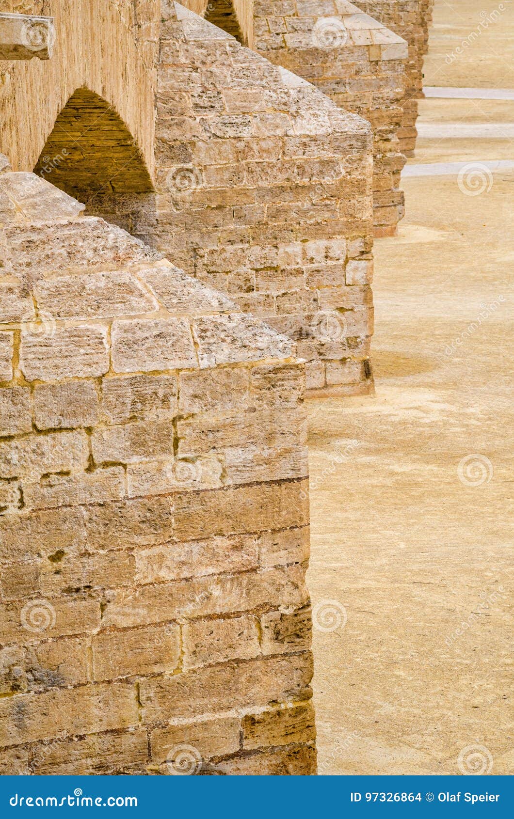 Old stone butresses stock photo. Image of bridge, vertical - 97326864