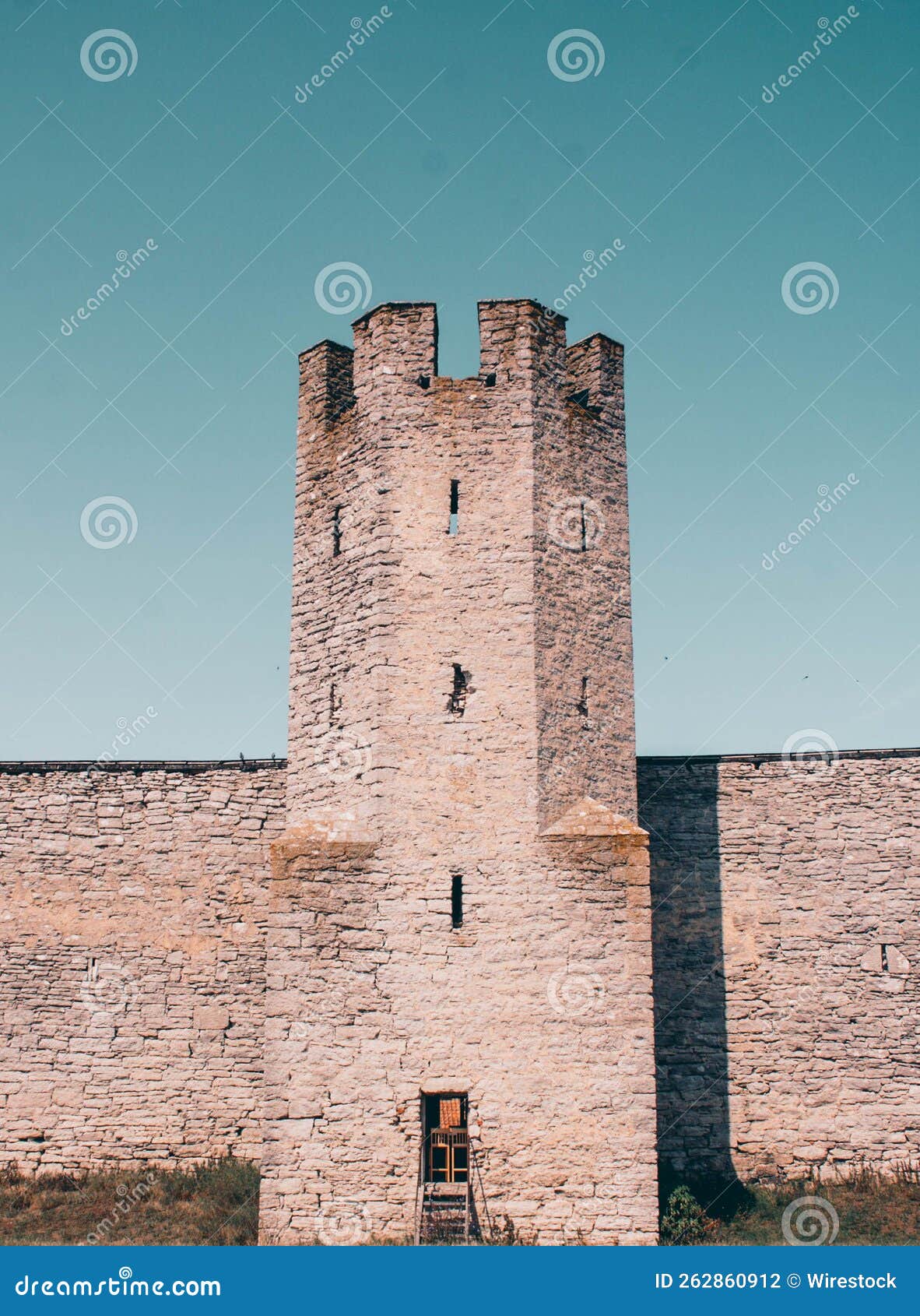 Old stone castle building stock photo. Image of summer - 262860912