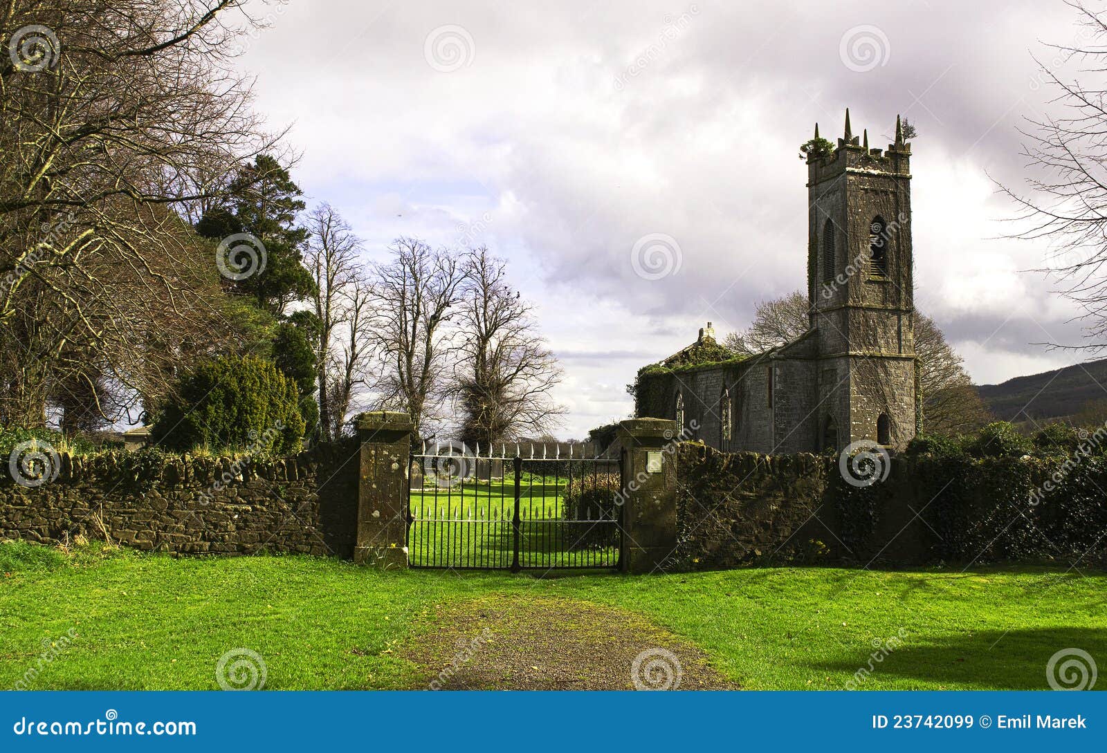 Old stone church stock image. Image of ruin, building - 23742099